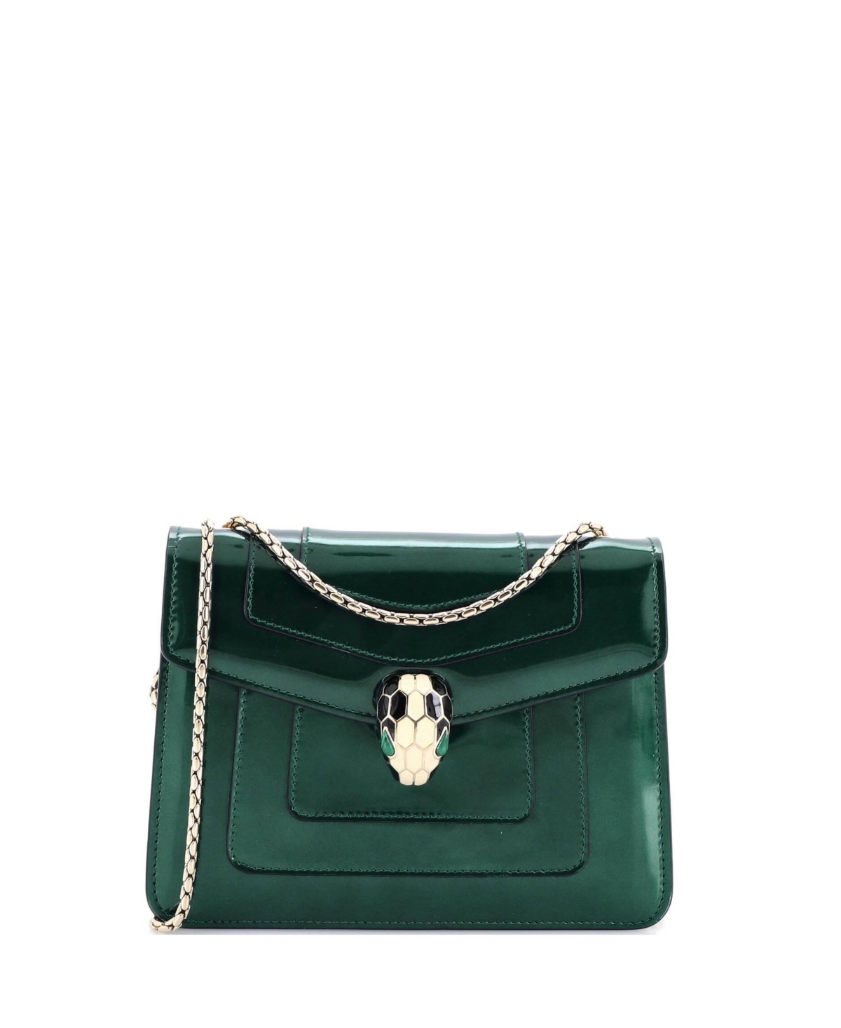 Click here for Pre-Owned Bvlgari Small Serpenti Forever Square Sh... prices