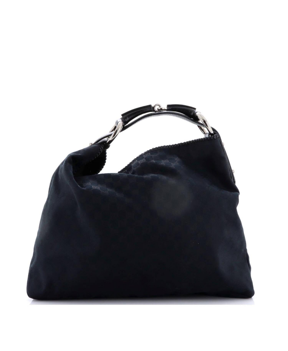 Click here for Pre-Owned Gucci Large Horsebit Hobo Gg Canvas - Bl... prices