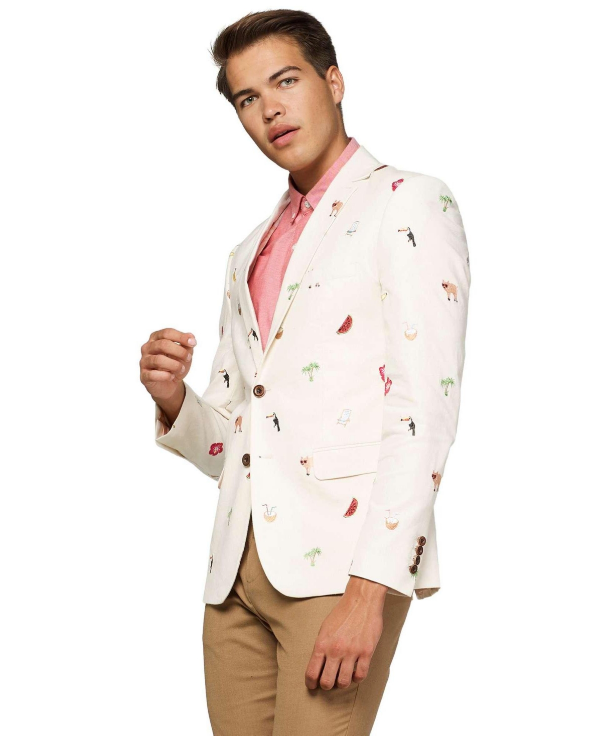 Click here for OppoSuits Mens Blazer Tropical Summer Birds Suit J... prices