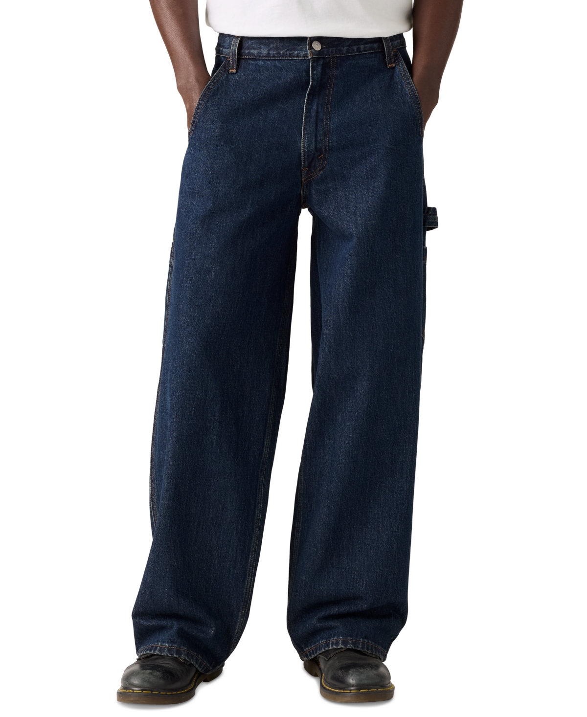Click here for Levis Mens Baggy Utility Zip-Fly Jeans - Rinse Cru... prices