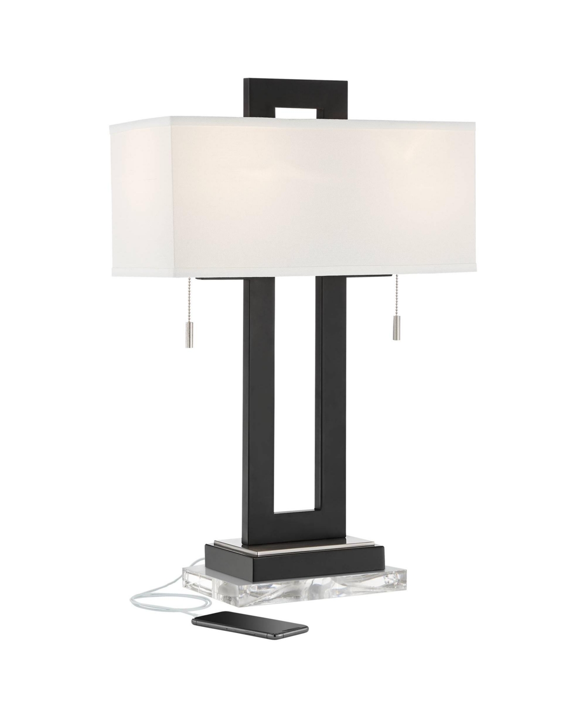 Click here for 360 Lighting Neil Modern Table Lamp with Clear Ris... prices
