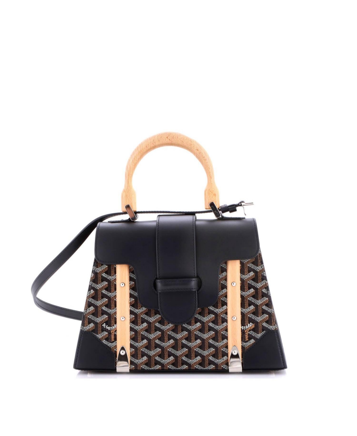Click here for Pre-Owned Goyard Pm Saigon Top Handle Bag Coated C... prices