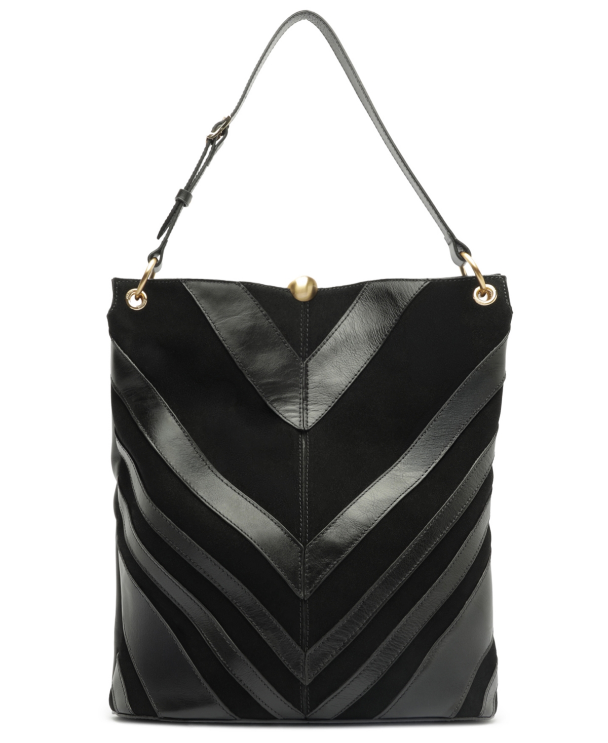 Click here for Arezzo Aurora Extra-Large Leather Hobo Handbag - B... prices