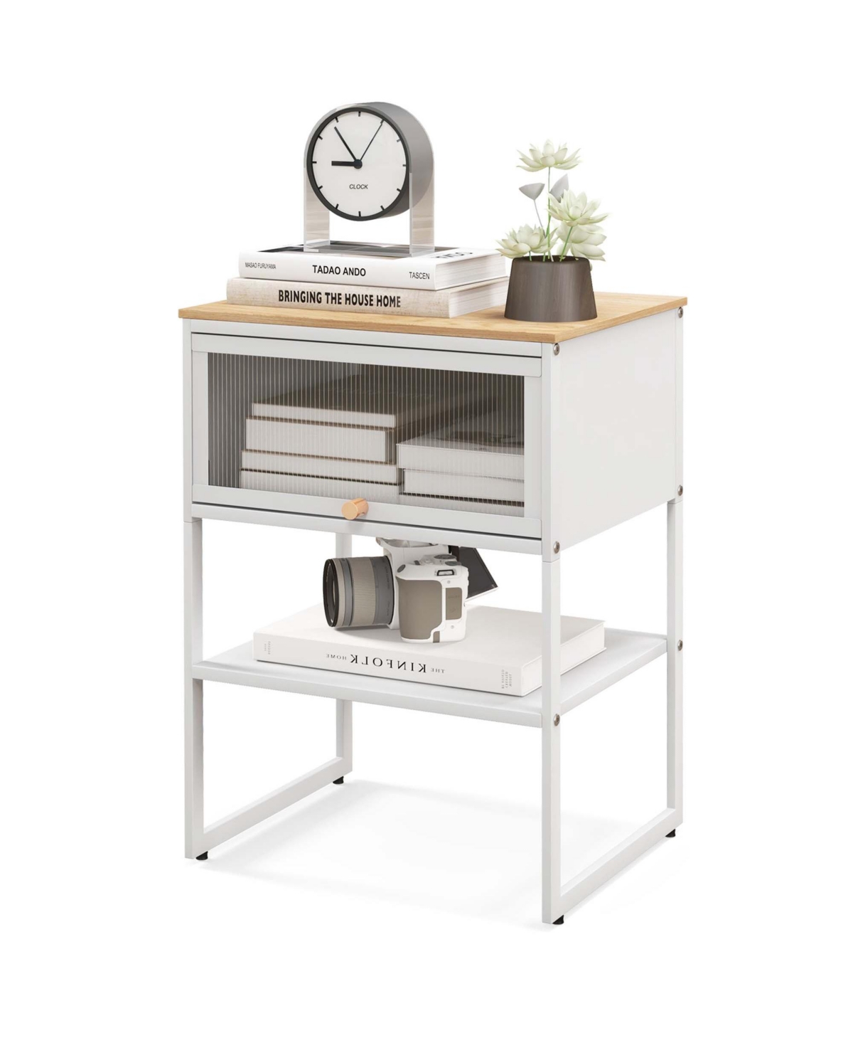 Click here for Costway Home Nightstand 3-Tier Storage Table with... prices
