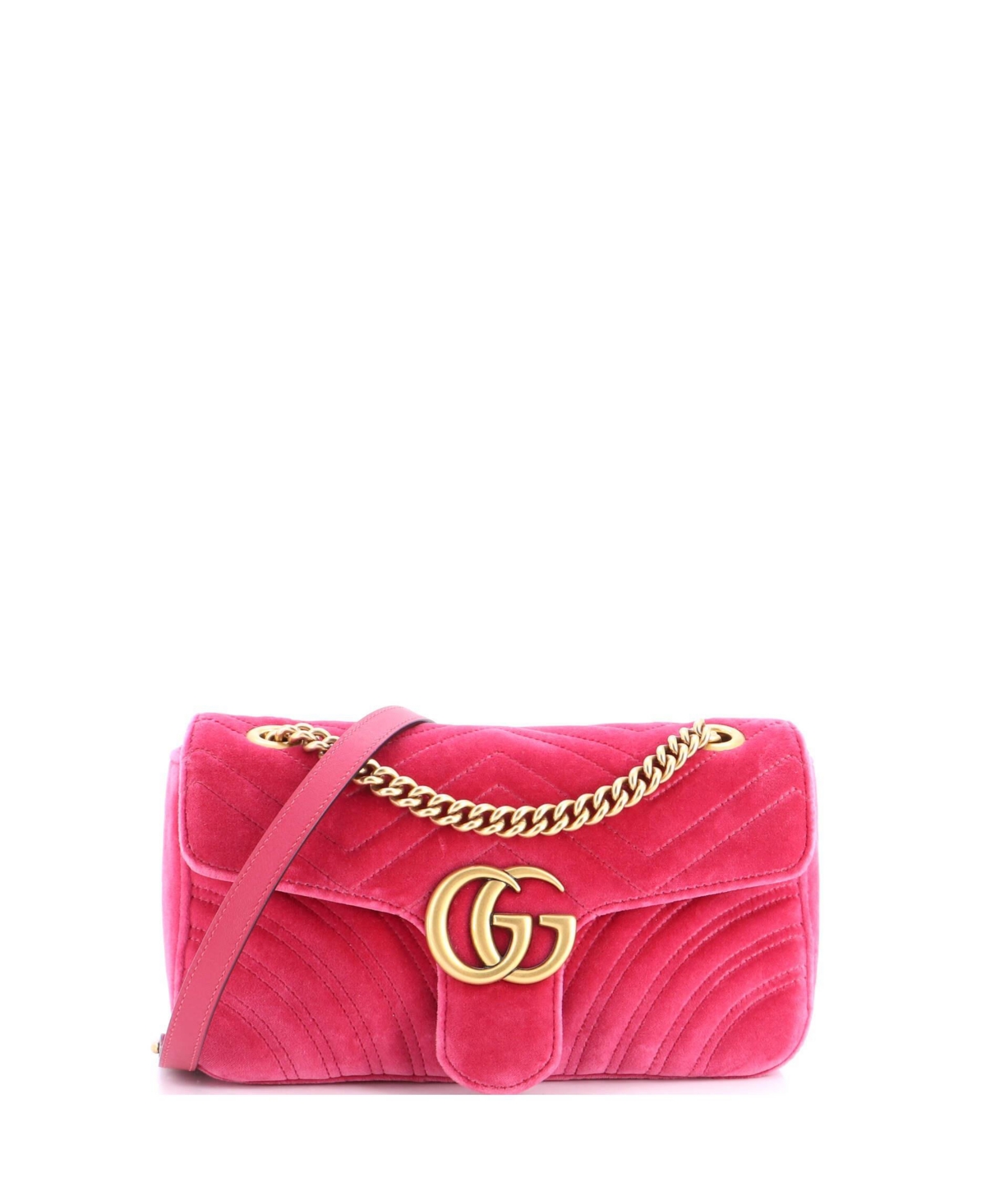 Click here for Pre-Owned Gucci Small Gg Marmont Flap Bag Matelass... prices