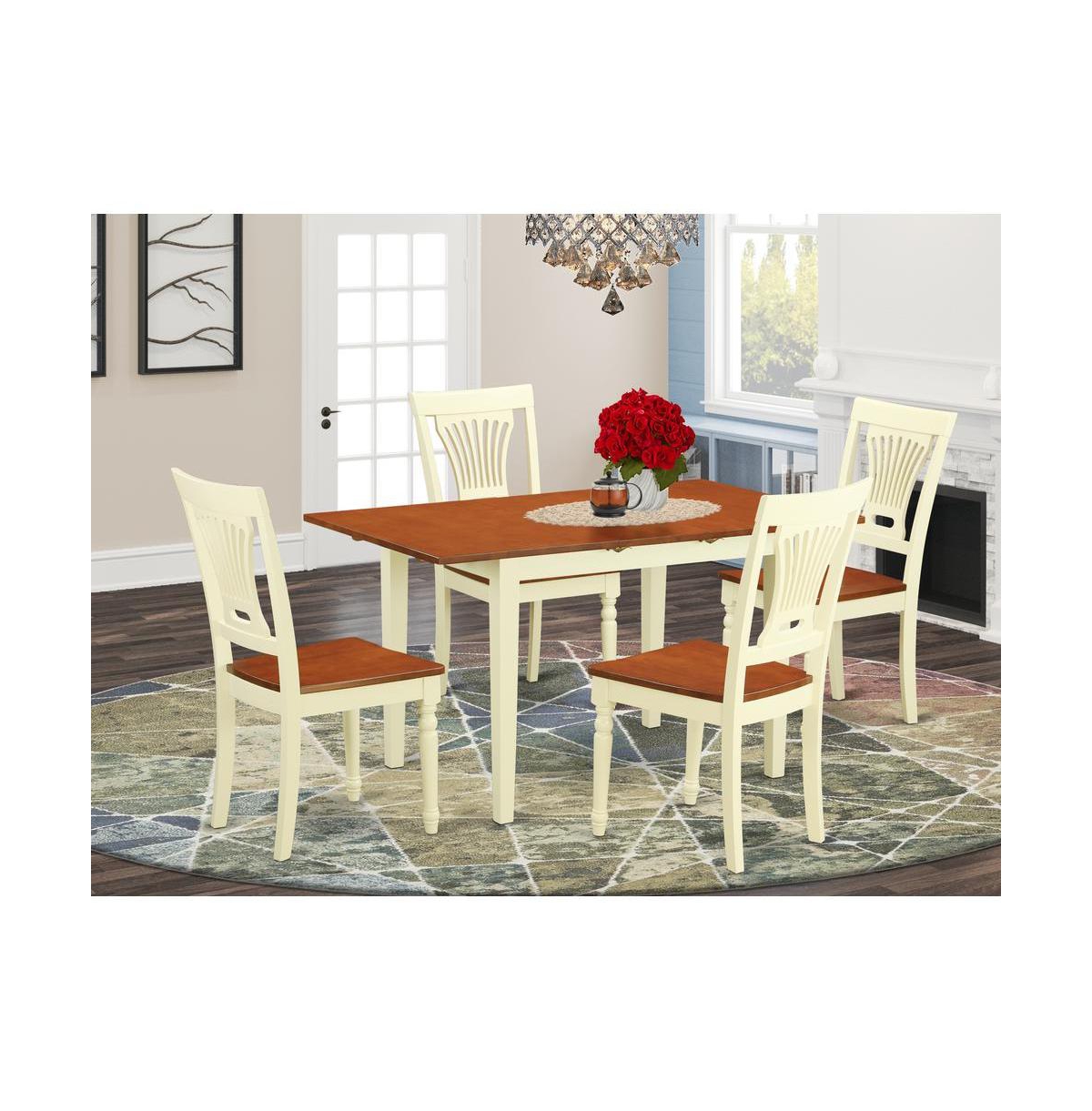 Click here for East West Furniture 5 Piece Kitchen dinette set -... prices