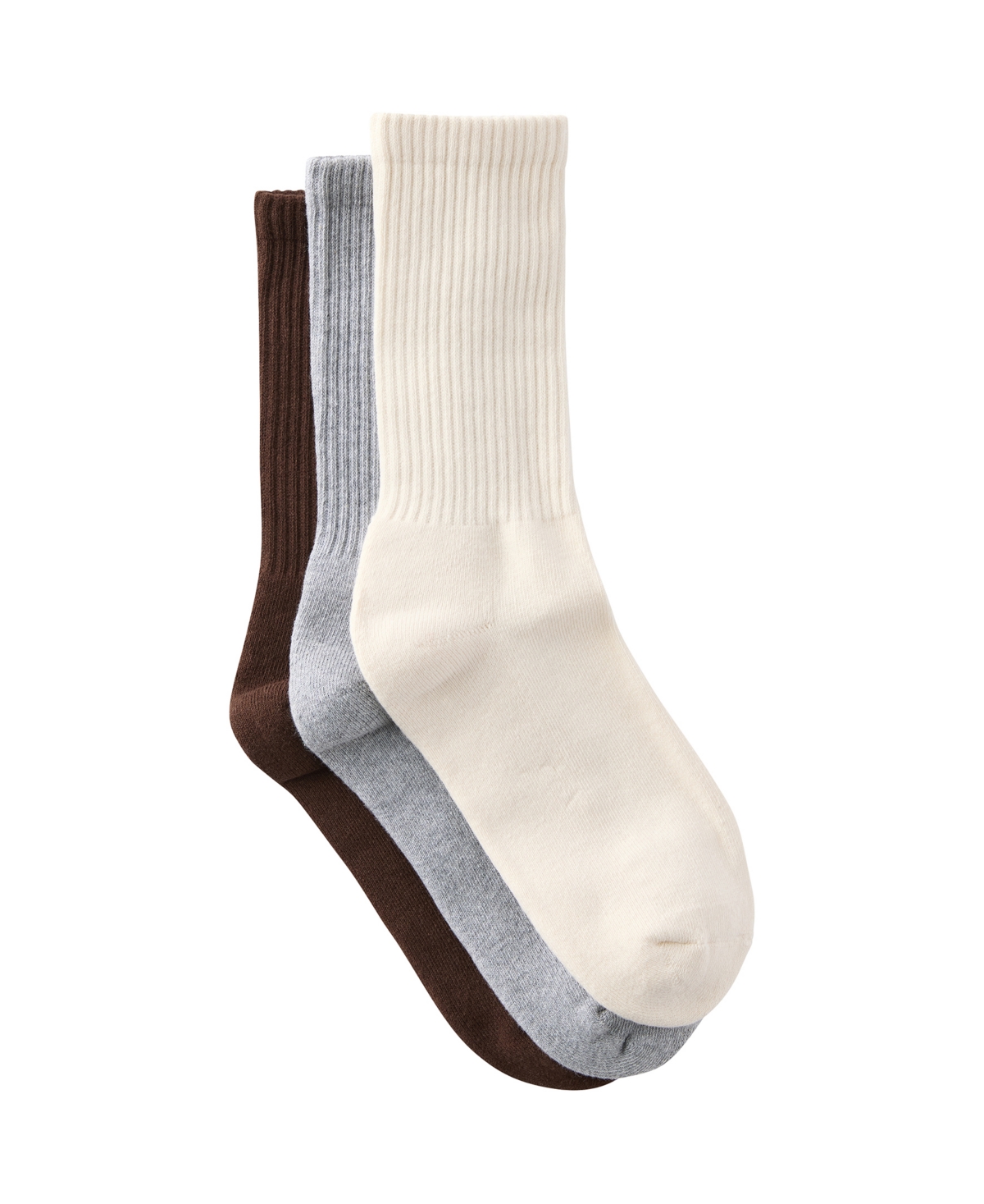 Click here for Cotton On Mens Essential Socks 3-Pack - Bone/Gray/... prices
