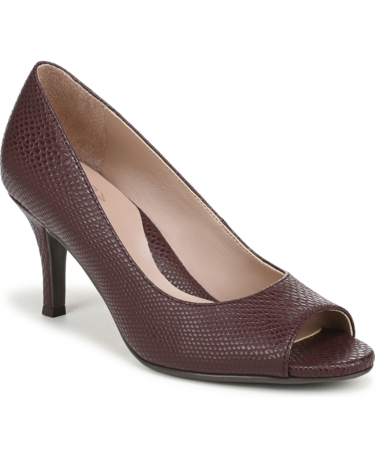 Click here for Naturalizer Womens Locke Slip-On Pumps - Merlot Sn... prices