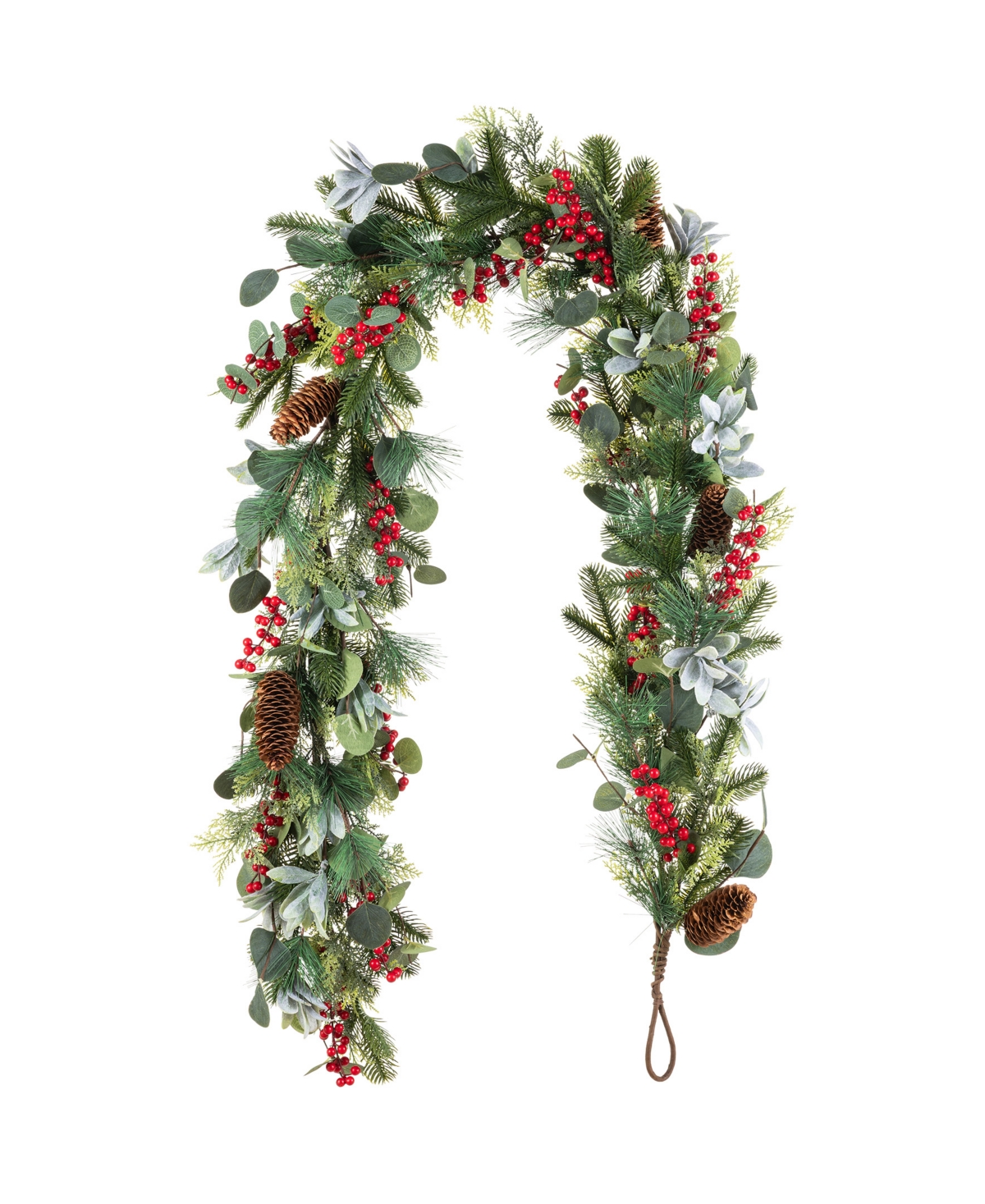 Click here for Glitzhome 6-Ft. Christmas Berry  Pinecone & Eucaly... prices