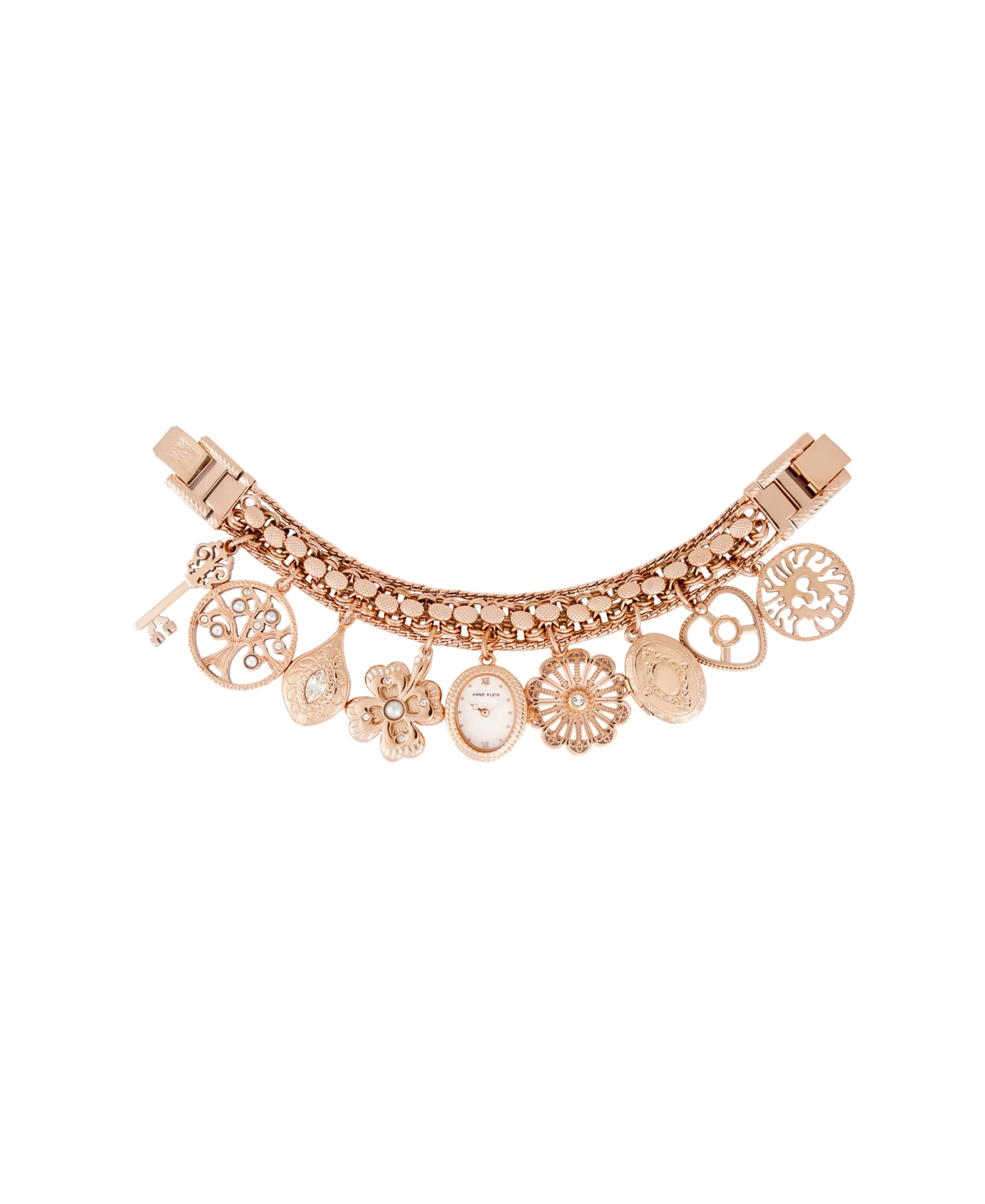 Click here for Anne Klein Womens Quartz Rose Gold-Tone Multi-Char... prices