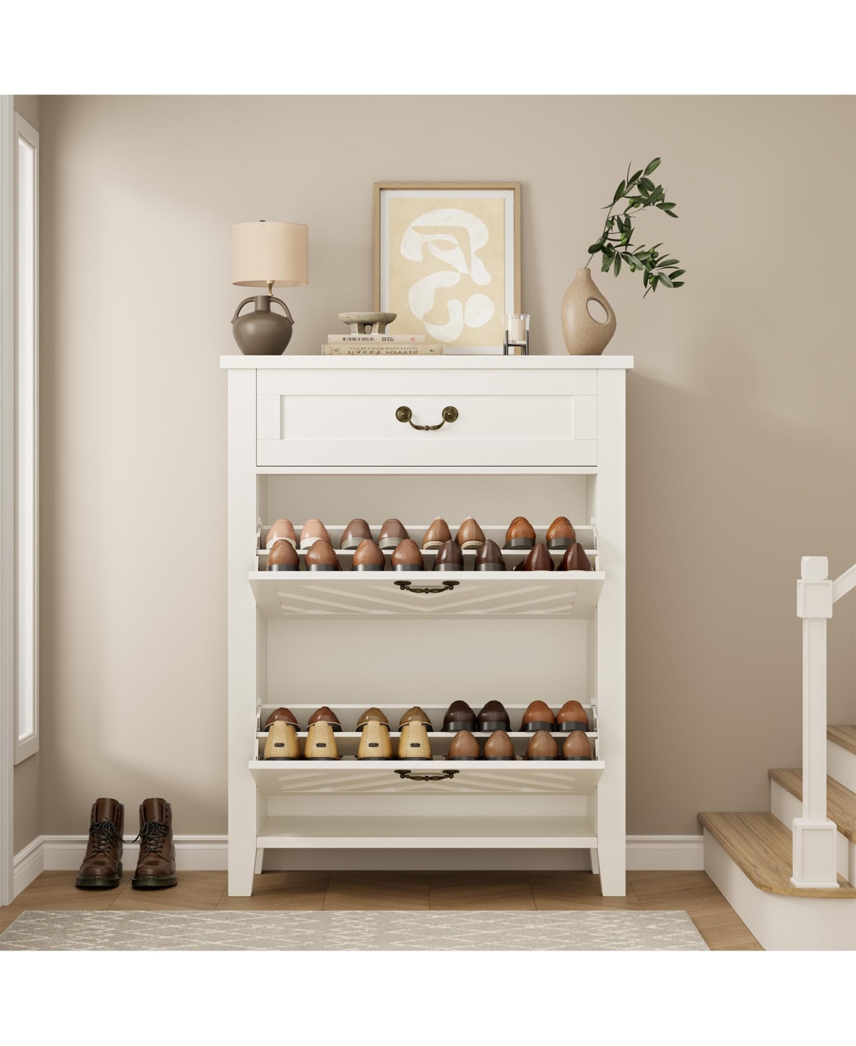Click here for gaomon 31.5 In Shoe Cabinet with 2 Flip Drawers an... prices