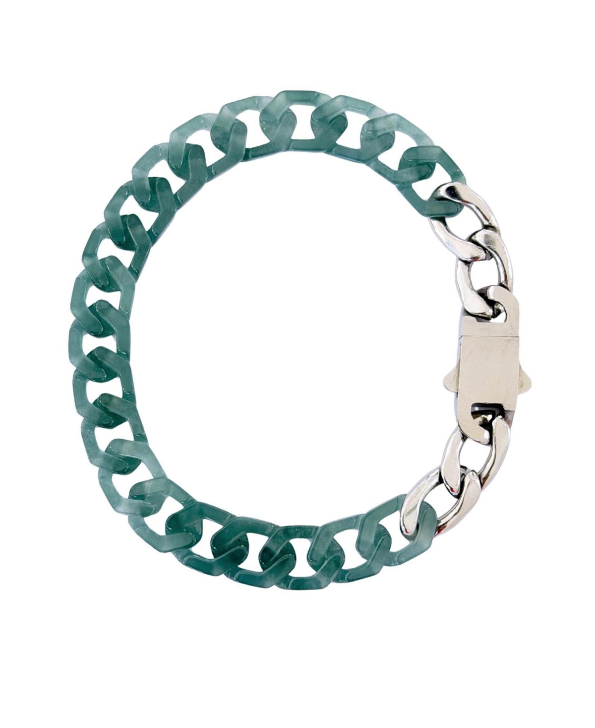 Click here for seree Mens Collection Cuban Link Jade Bracelet prices