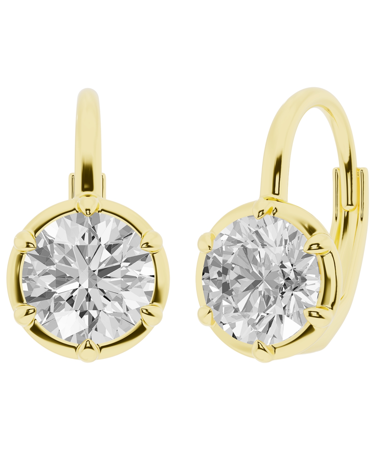 Click here for Lab-Grown Diamond (3 ct. t.w.) Leverback Huggies E... prices