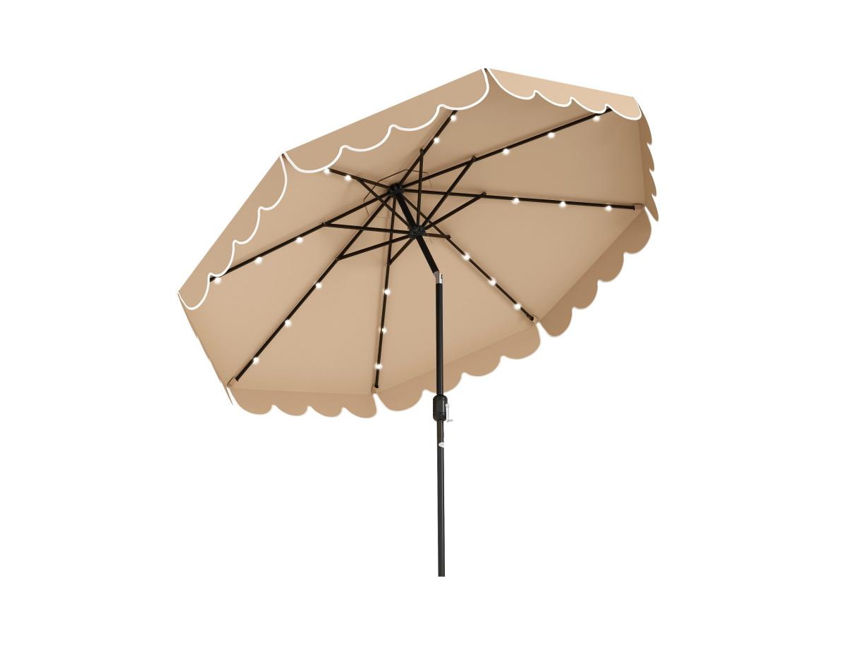Click here for Clihome Solar Patio Umbrella with 24 Led Lights -... prices