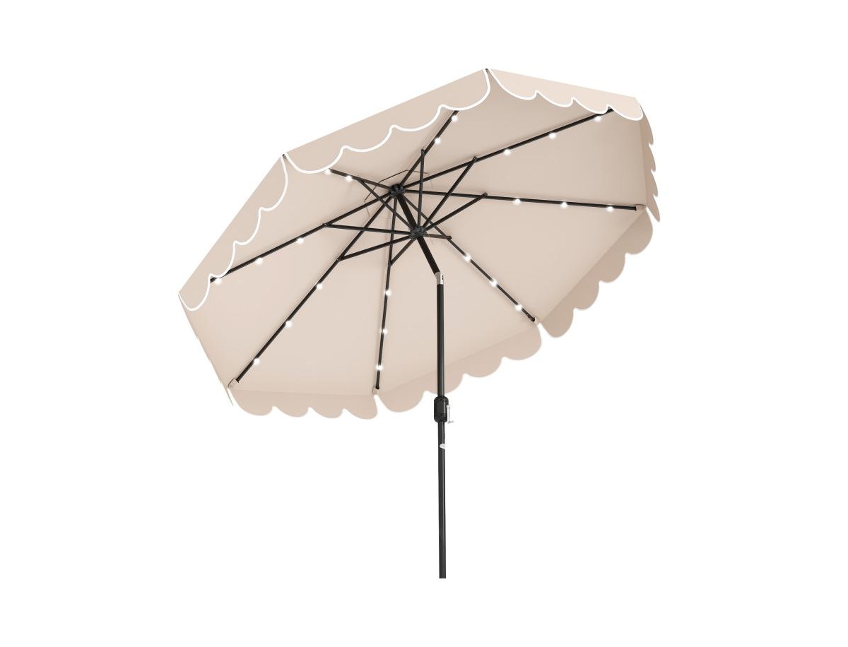 Click here for Clihome Solar Patio Umbrella with 24 Led Lights -... prices