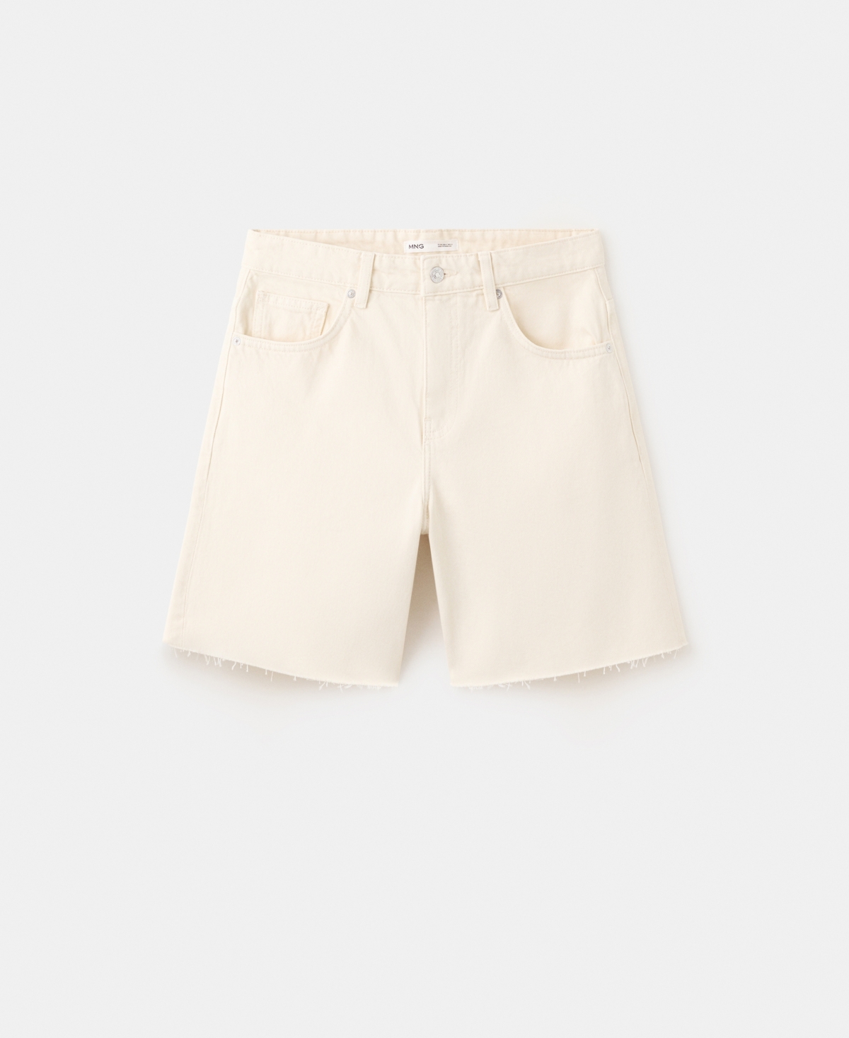 Click here for Mango Womens Straight Low-Rise Denim Bermuda Short... prices