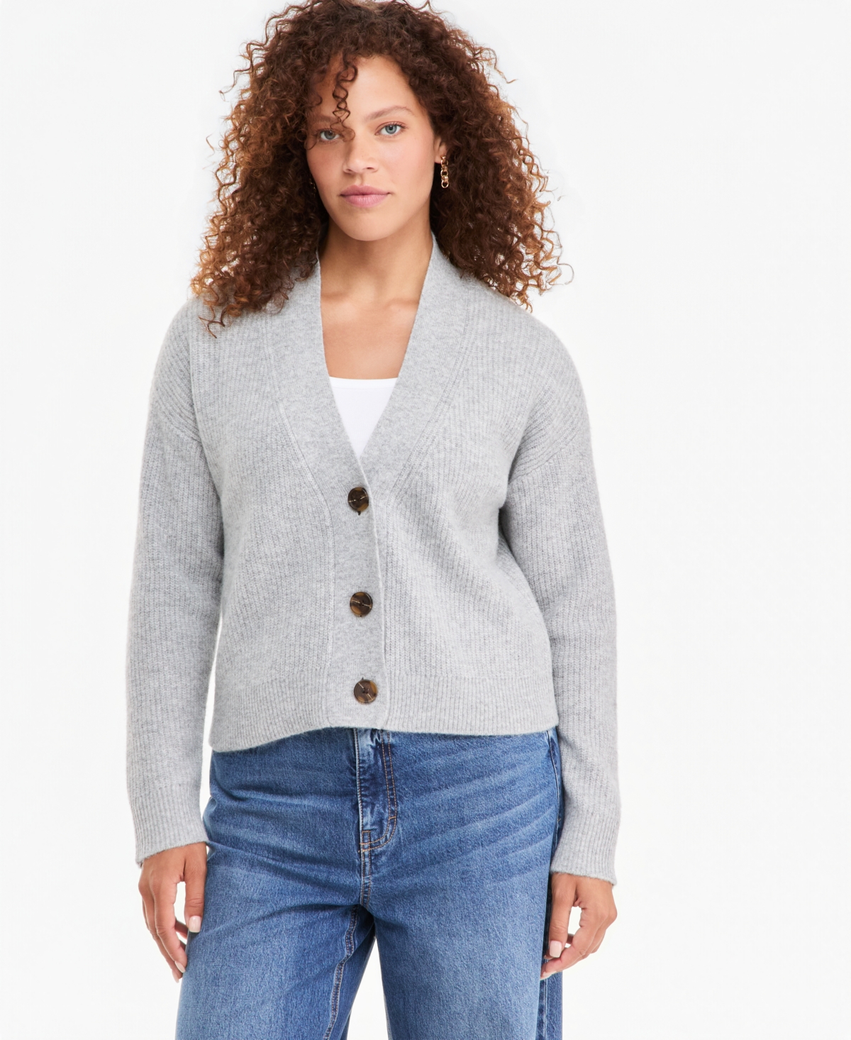 Click here for On 34th Womens 3 Button V-Neck Cardigan  Macys Exc... prices