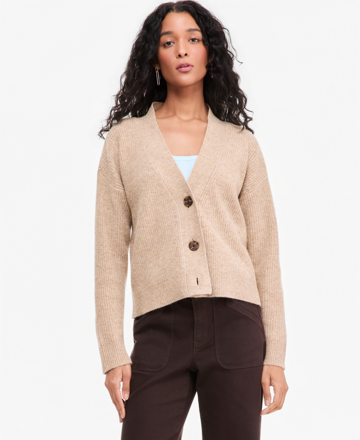 Click here for On 34th Womens 3 Button V-Neck Cardigan  Macys Exc... prices
