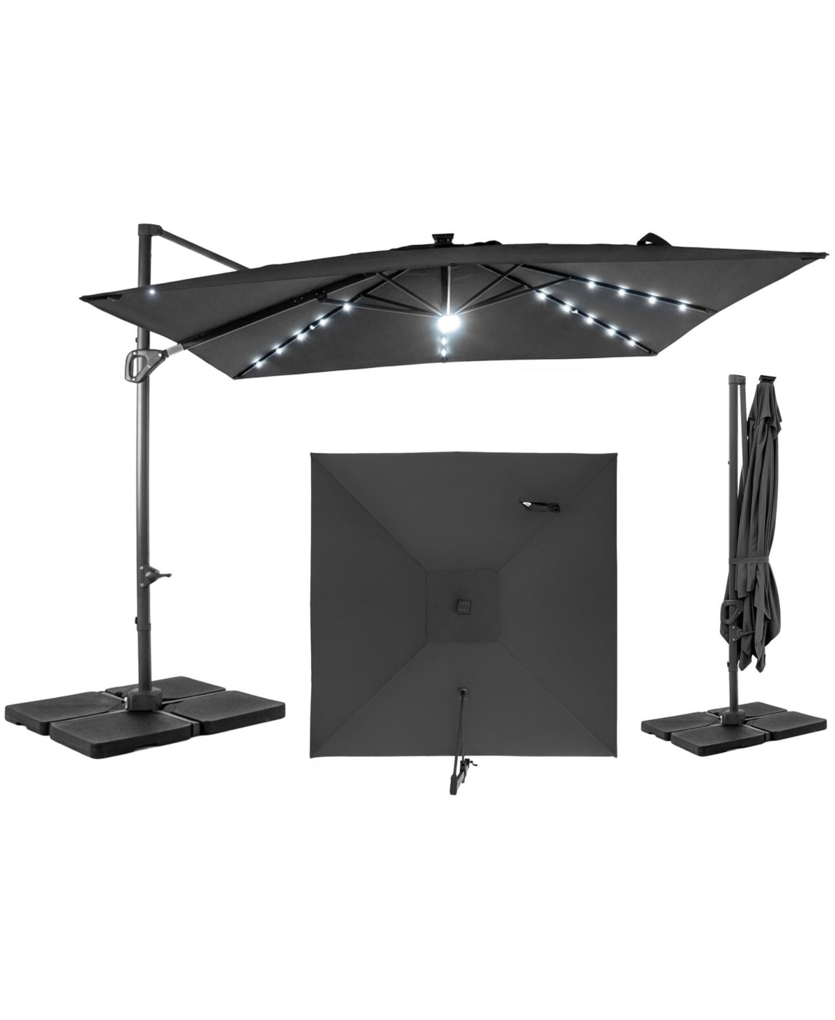 Click here for Gymax 10 Feet Cantilever Outdoor Umbrella with 32... prices