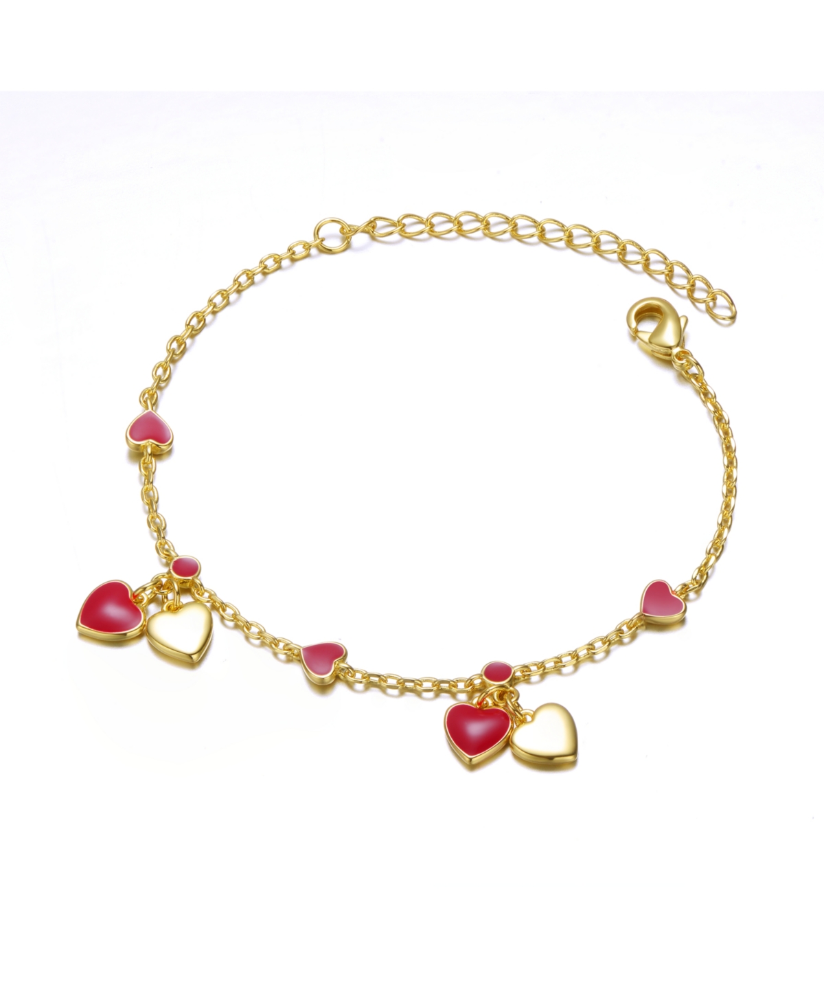 Click here for GiGiGirl Kids 14k Gold Plated Red Enamel Dangle He... prices