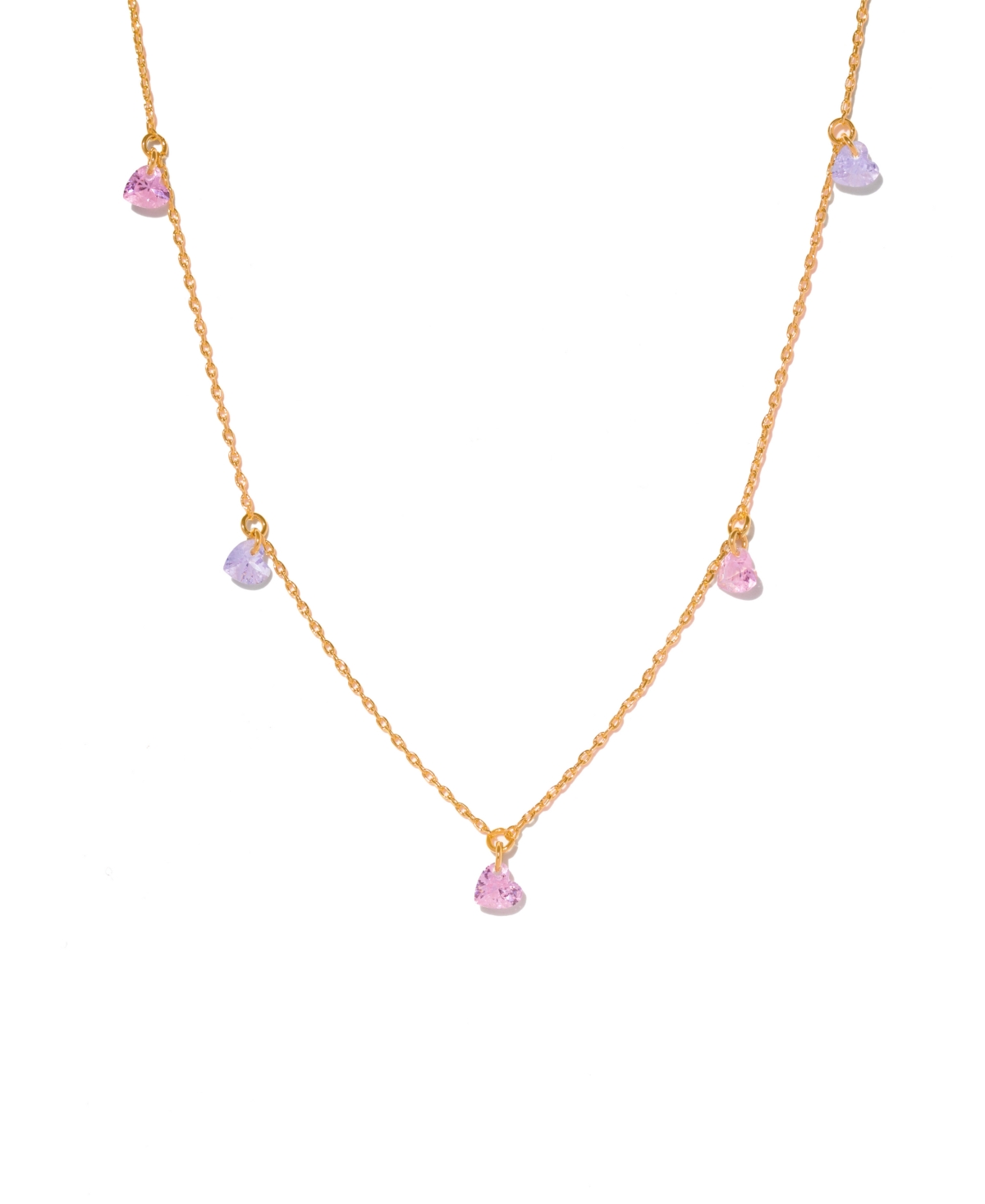 Click here for Girls Crew Gold-Plated Crystal Love Notes Necklace... prices