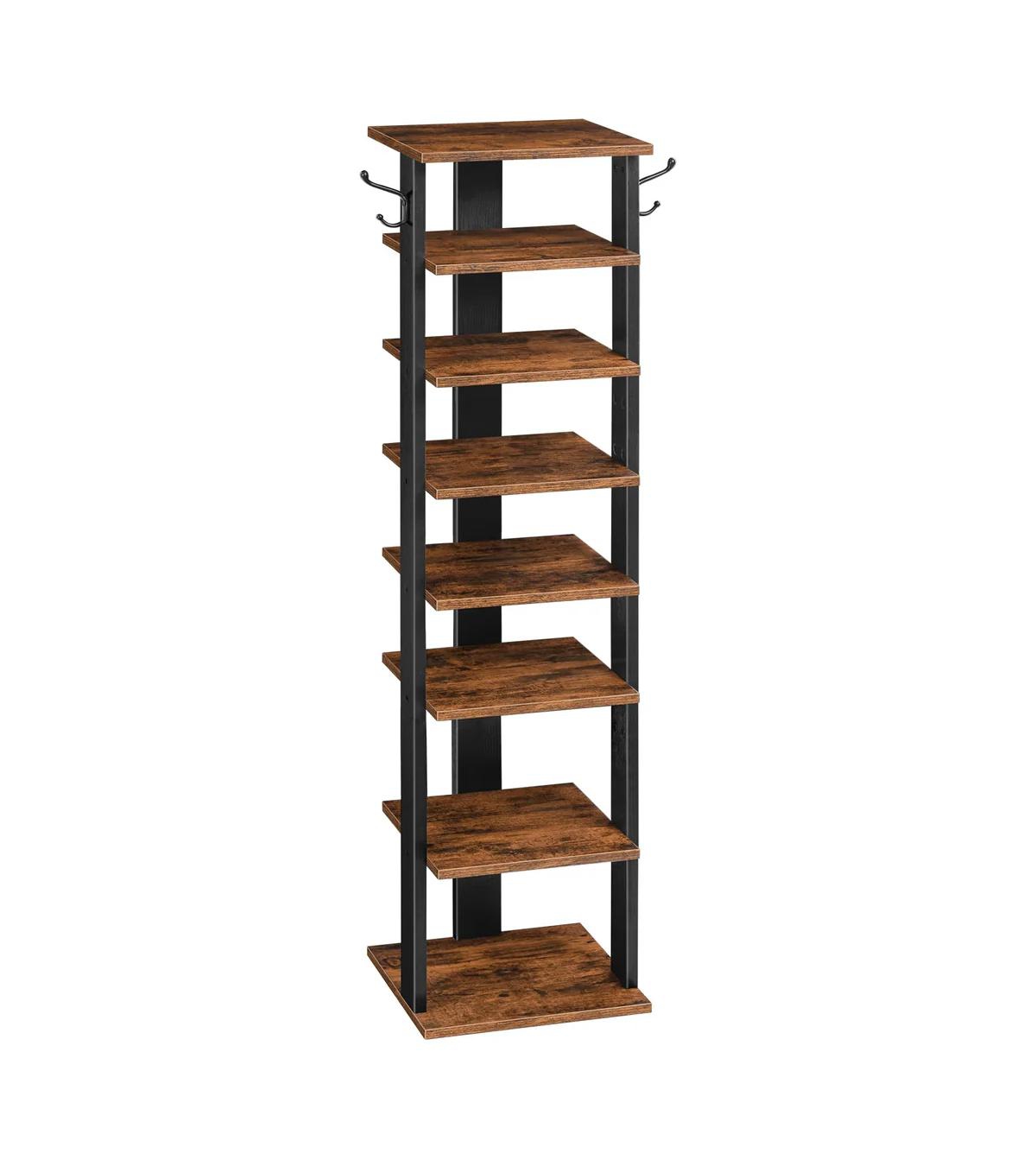 Click here for Slickblue Entryway 8-Tier Wooden Shoe Rack with Ho... prices