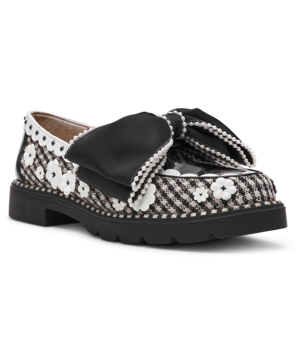 Click here for Betsey Johnson Womens Hurley Slip-On Loafers - Bla... prices