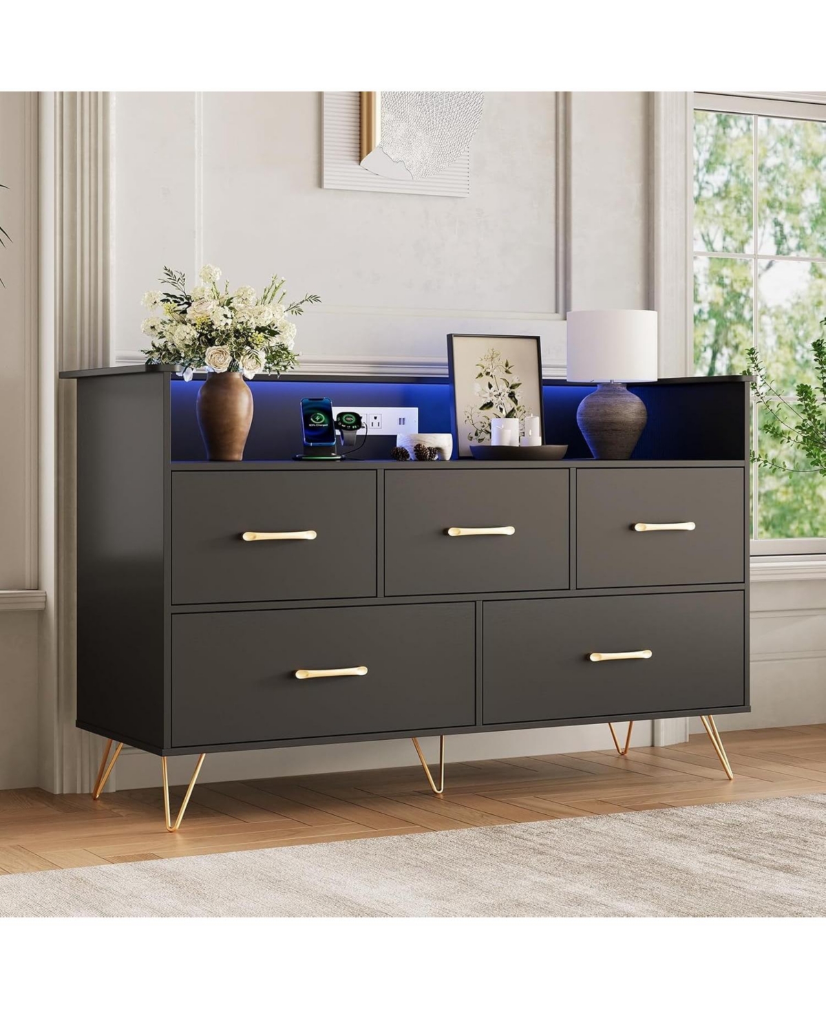 Click here for gaomon 5-Drawer Dresser for Bedroom  Modern Design... prices