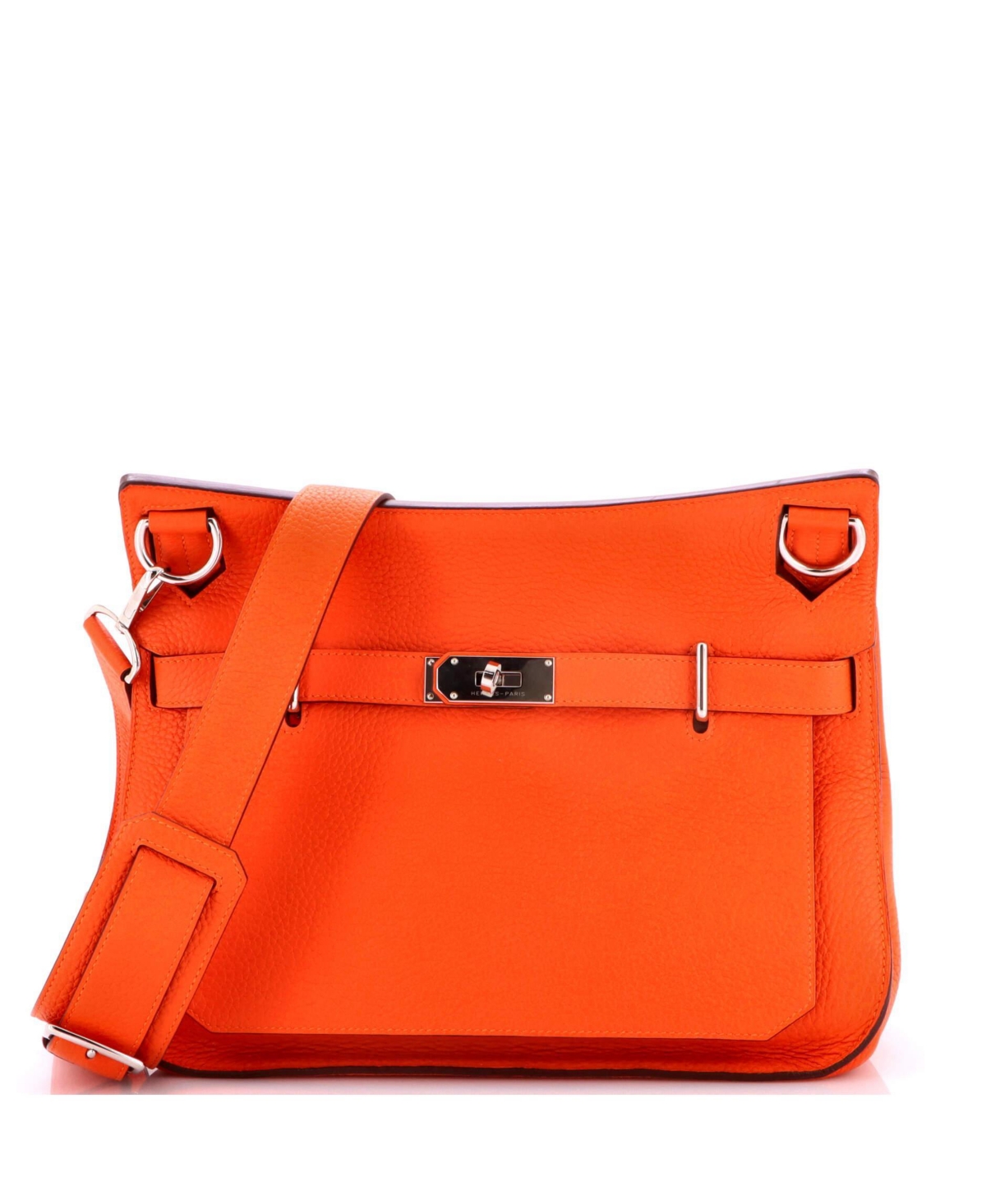 Click here for Pre-Owned HERMES 31 Jypsiere Bag Clemence - Orange prices