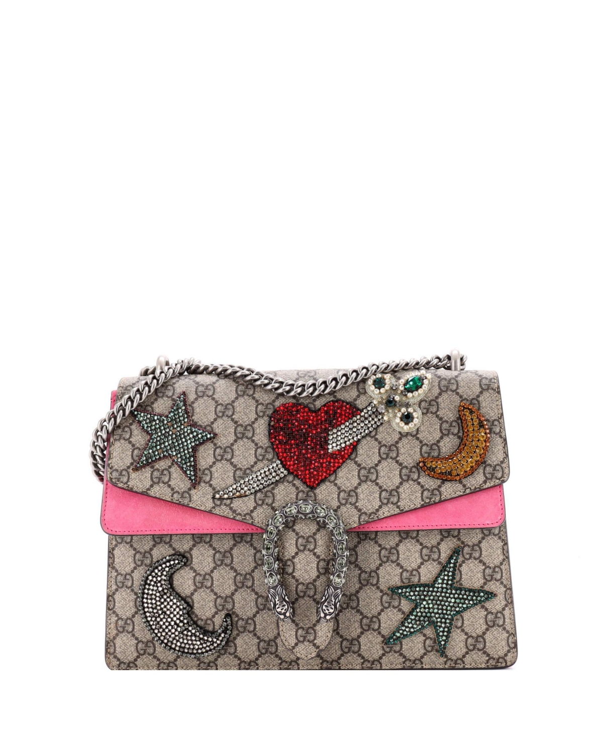 Click here for Pre-Owned Gucci Medium Dionysus Bag Embellished Gg... prices
