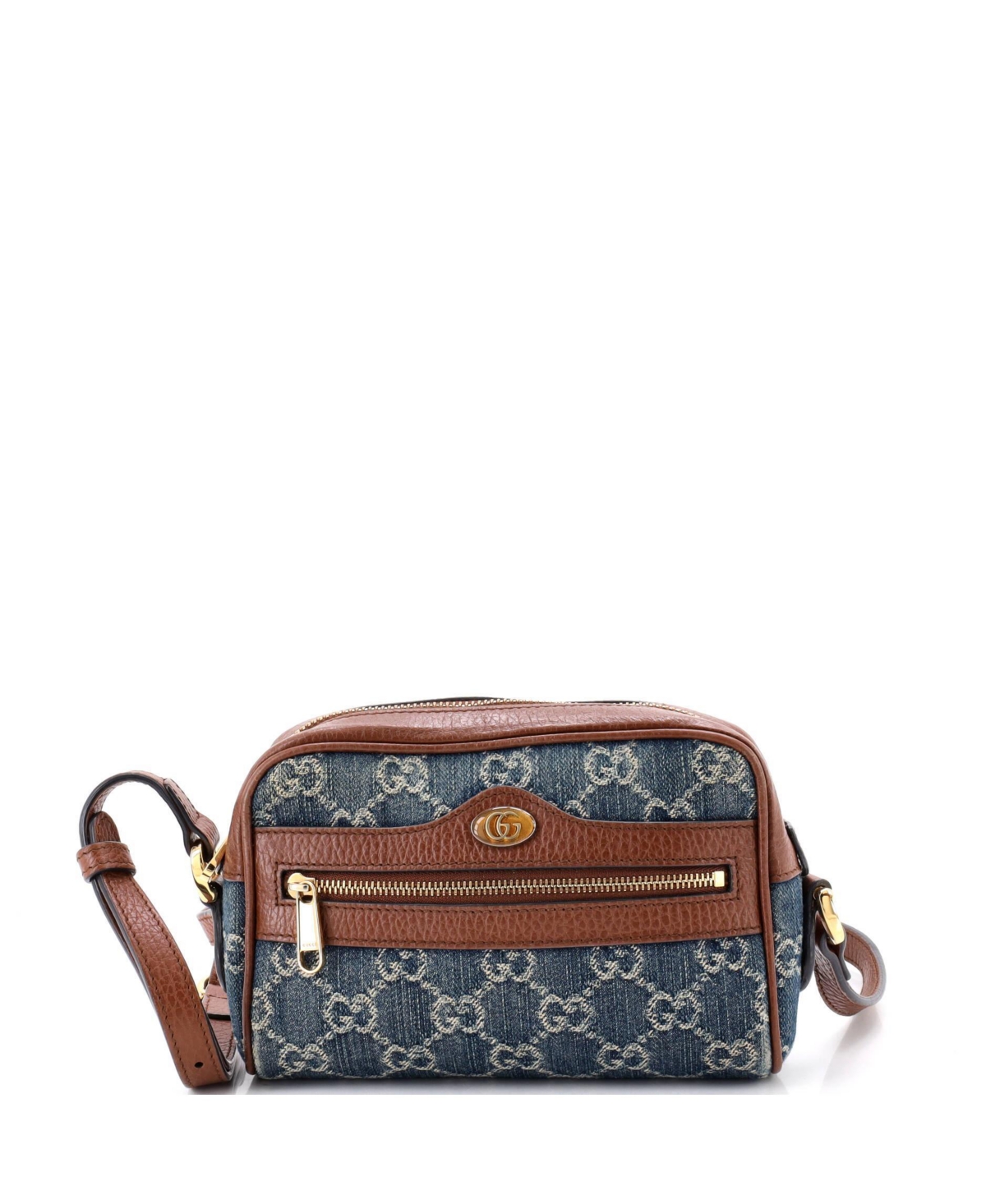Click here for Pre-Owned Gucci Mini Ophidia Shoulder Bag Gg Denim... prices
