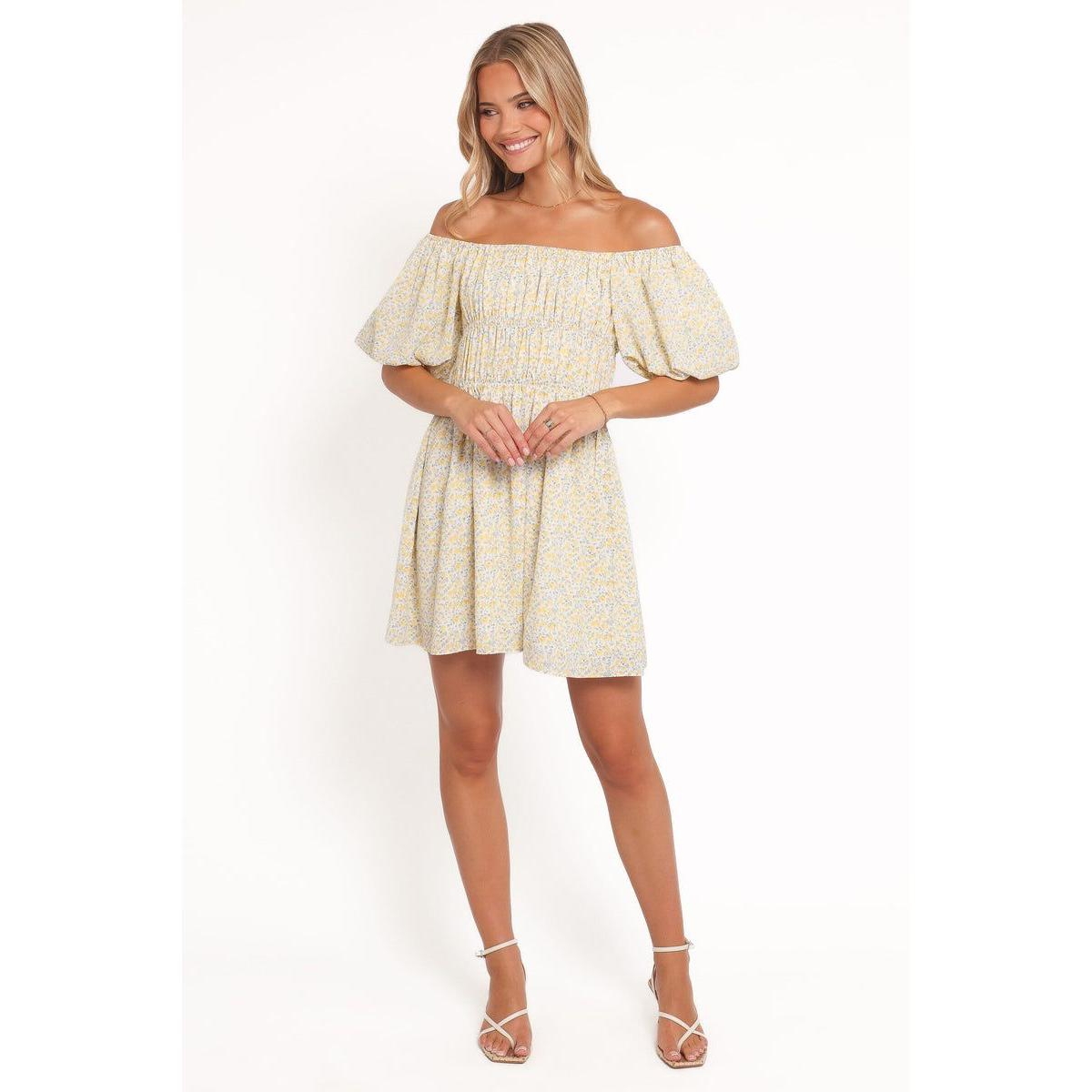 Click here for Petal and Pup Womens Tori Off Shoulder Mini Dress... prices
