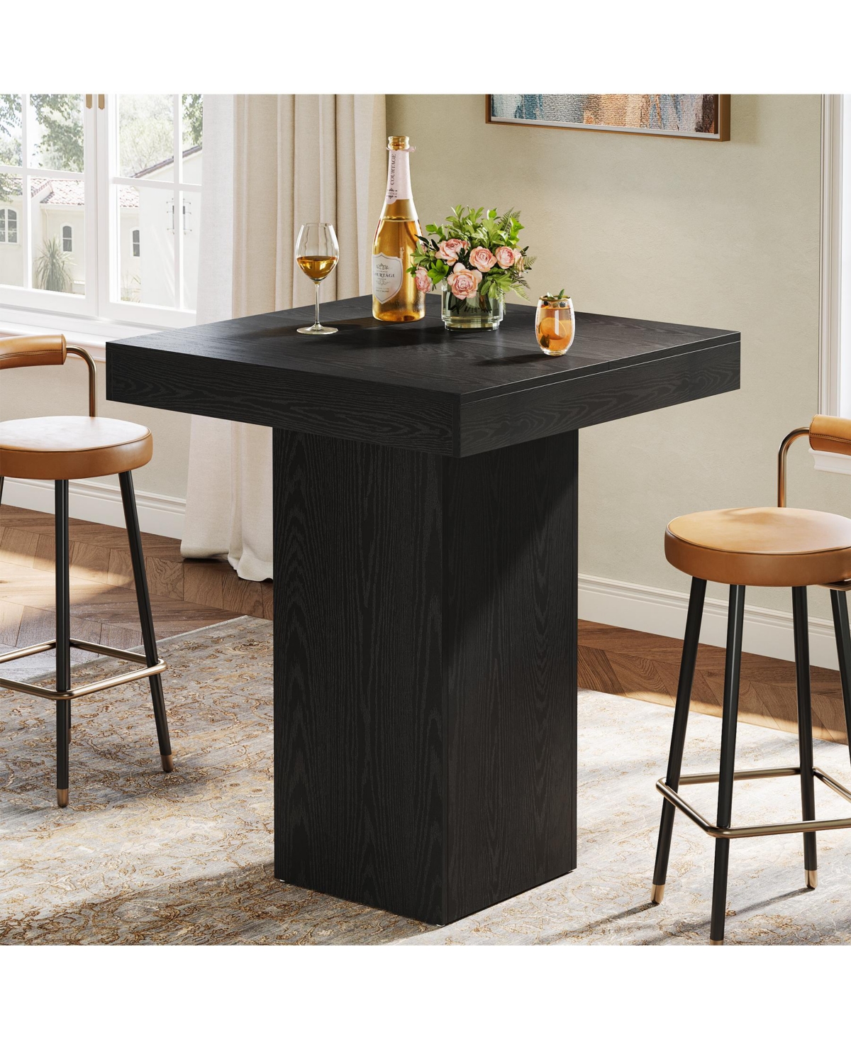 Click here for Tribesigns Bar Table  Square Kitchen Dining Table... prices