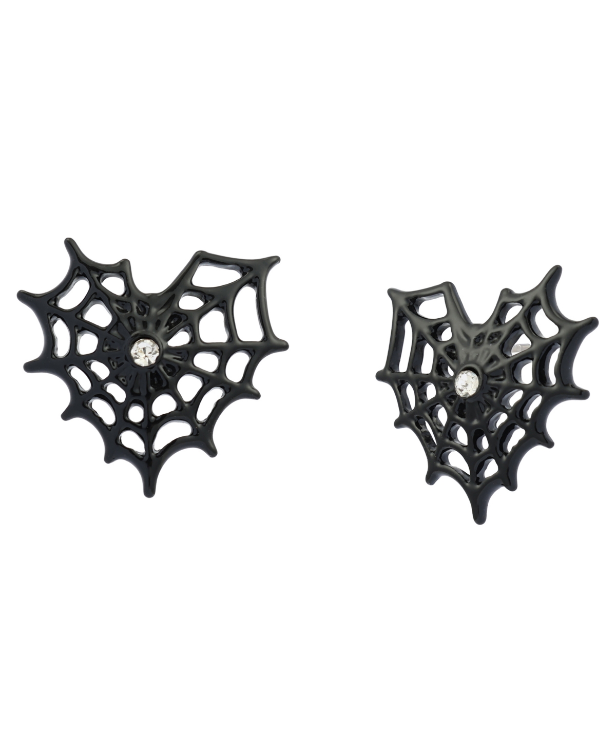 Click here for Betsey Johnson Faux-Stone Halloween Spiderweb Hear... prices