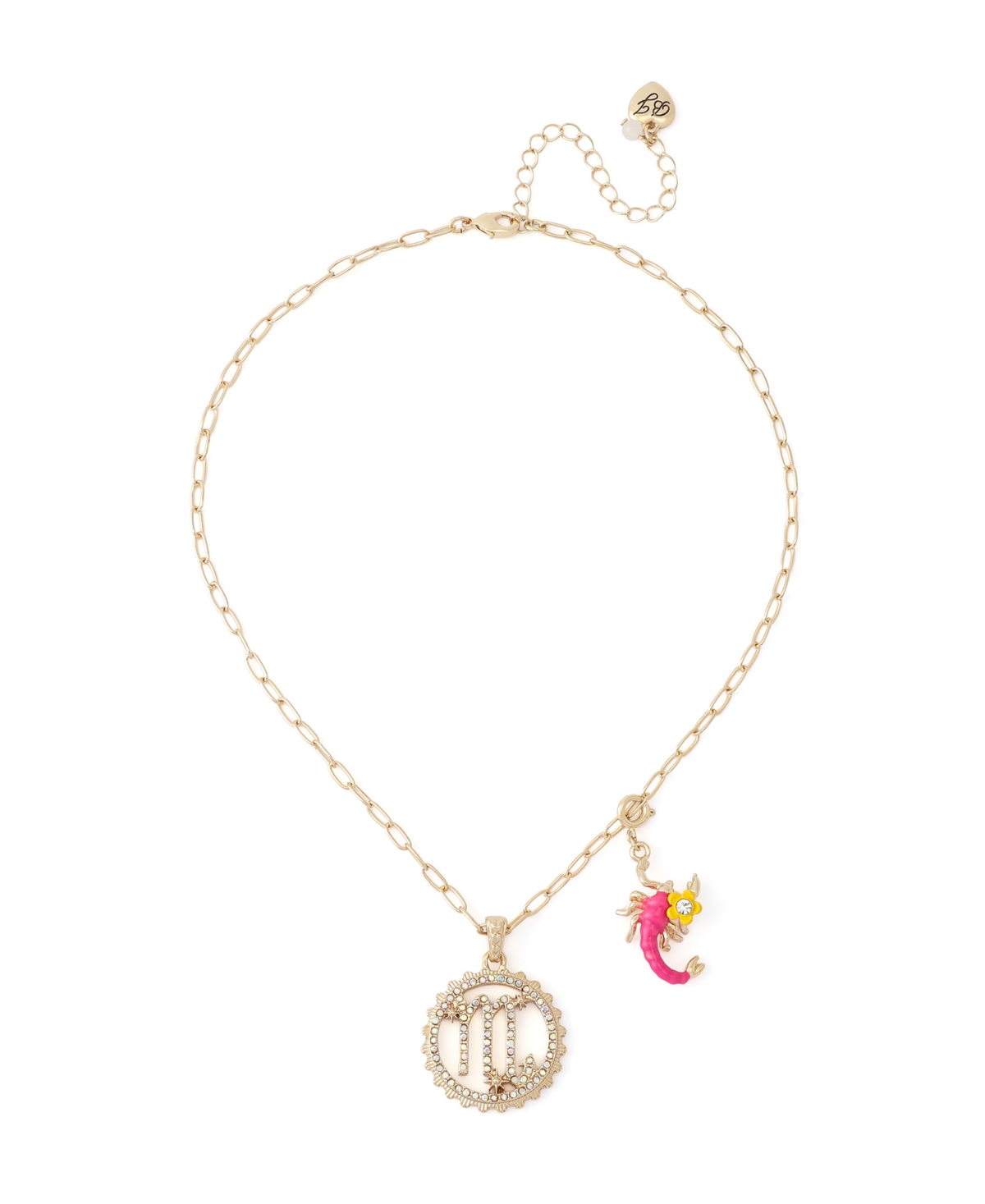 Click here for Betsey Johnson Faux-Stone Scorpio Celestial Pendan... prices