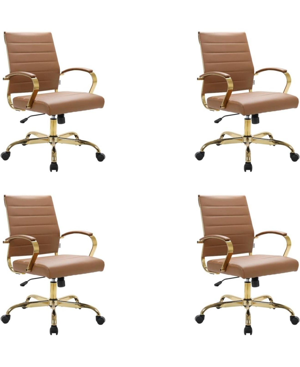 Click here for LeisureMod (Set of 4) Benmar Modern Leather Office... prices