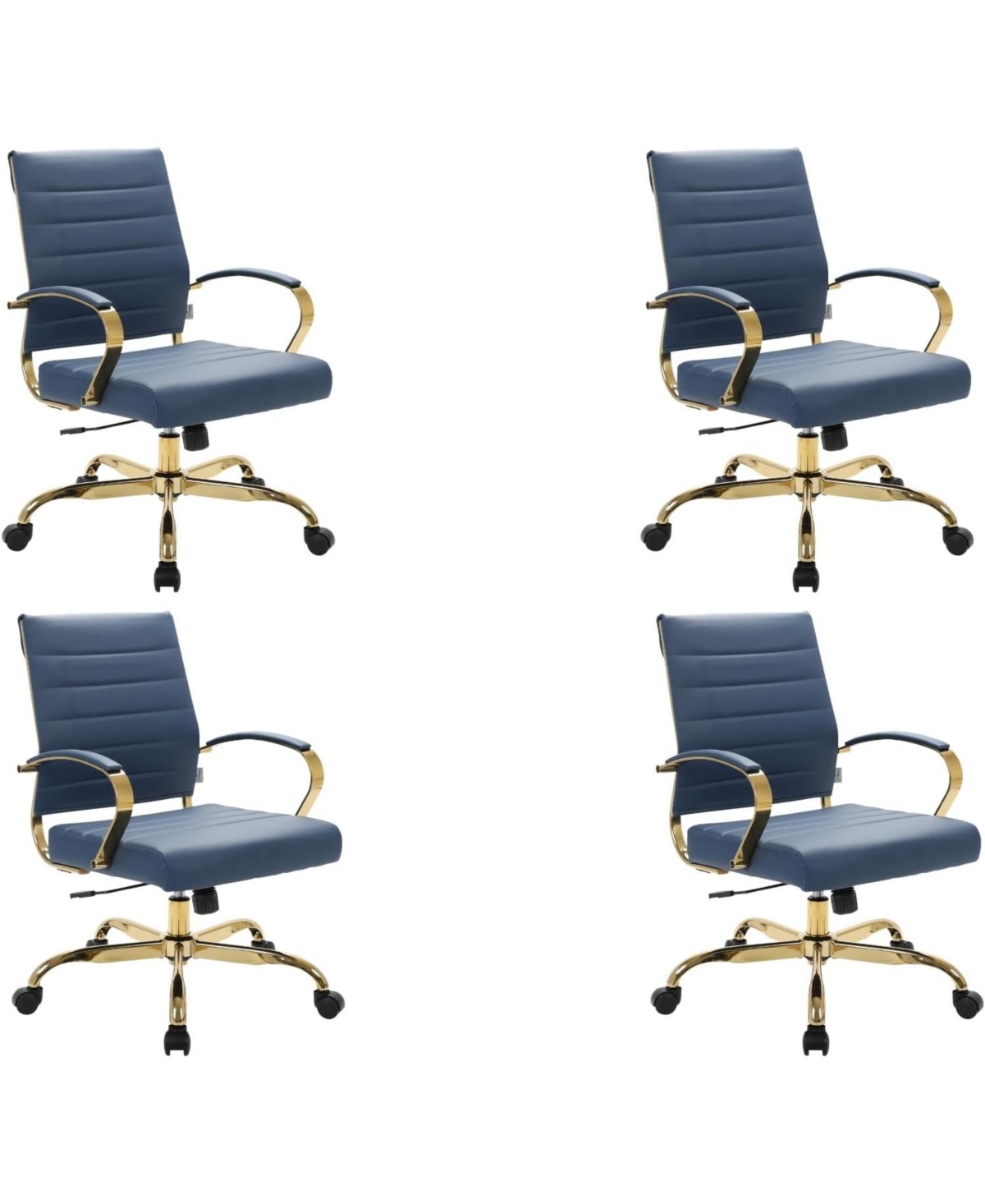 Click here for LeisureMod (Set of 4) Benmar Modern Leather Office... prices