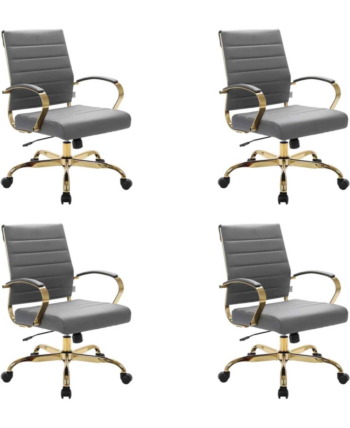 Click here for LeisureMod (Set of 4) Benmar Modern Leather Office... prices