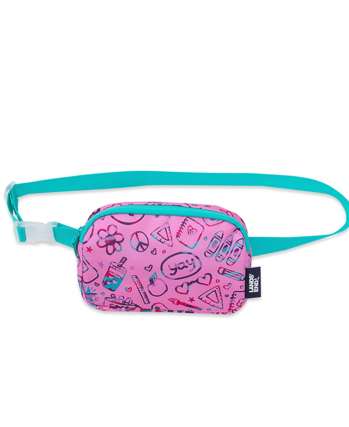 Click here for Lands End Kids Crossbody Bag - Doodle/pink prices