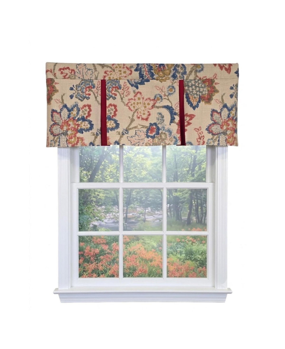Click here for Rlf Home Silvia Pleated Window Valance 100 Cotton... prices