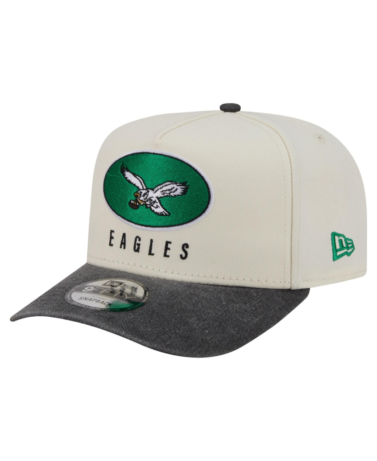 Click here for New Era Mens Cream/Black Philadelphia Eagles Washe... prices