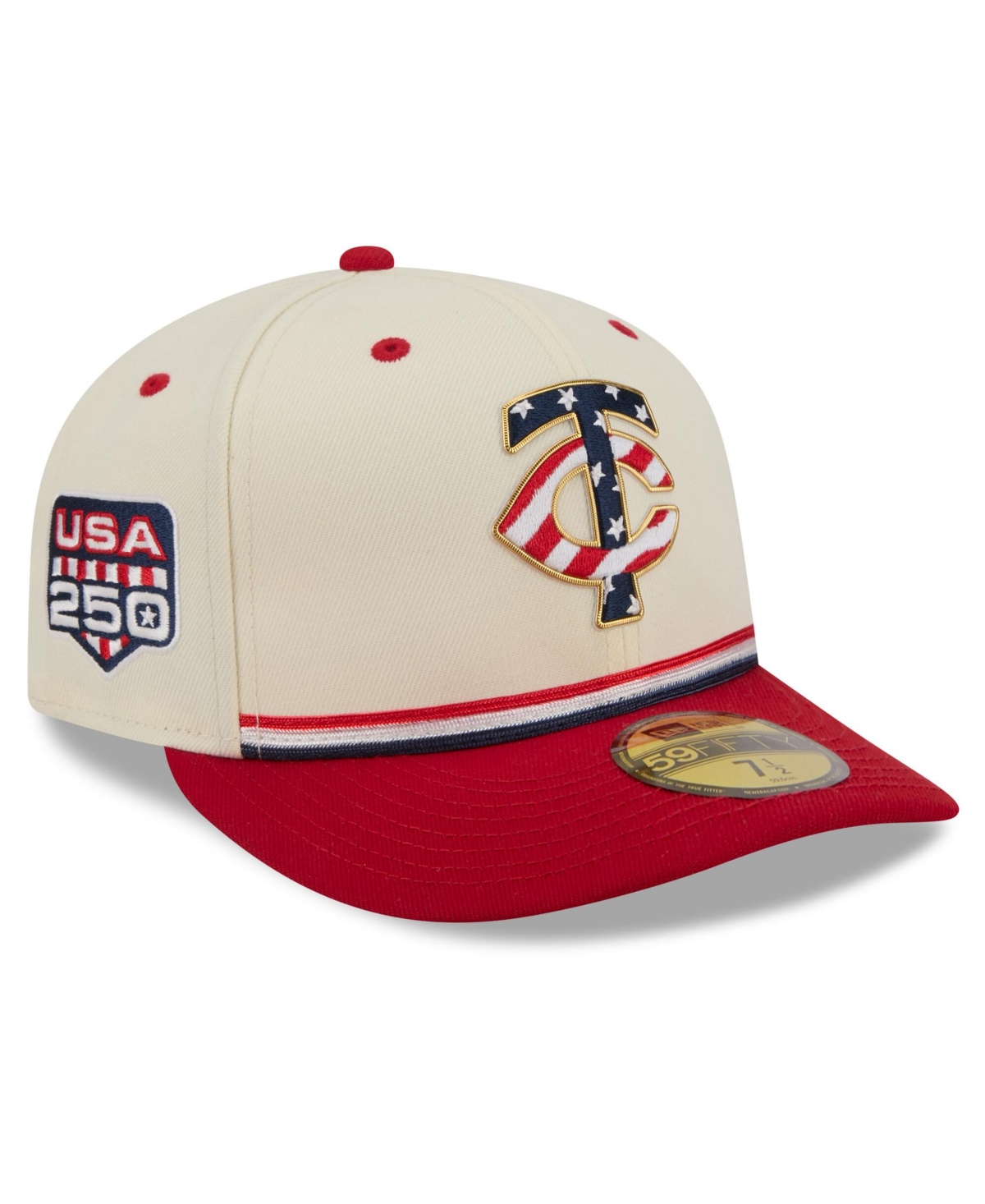 Click here for New Era Mens Cream/Red Minnesota Twins Usa 250 Fou... prices