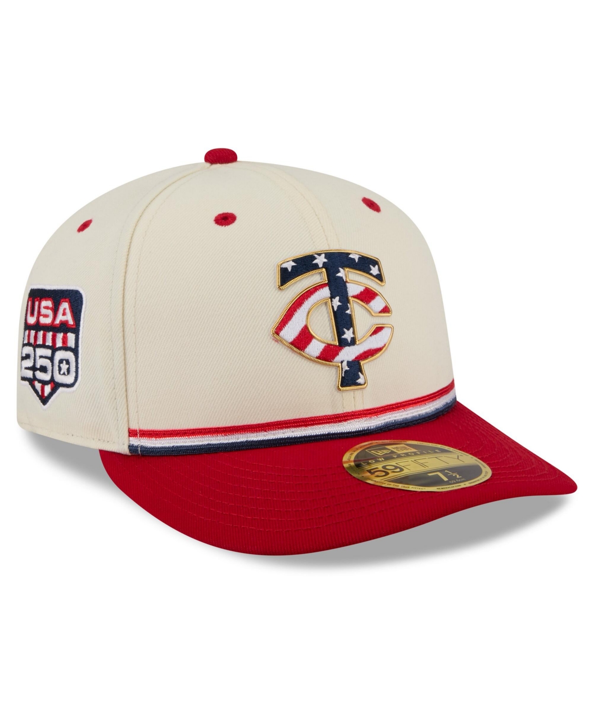 Click here for New Era Mens Cream/Red Minnesota Twins Usa 250 Fou... prices