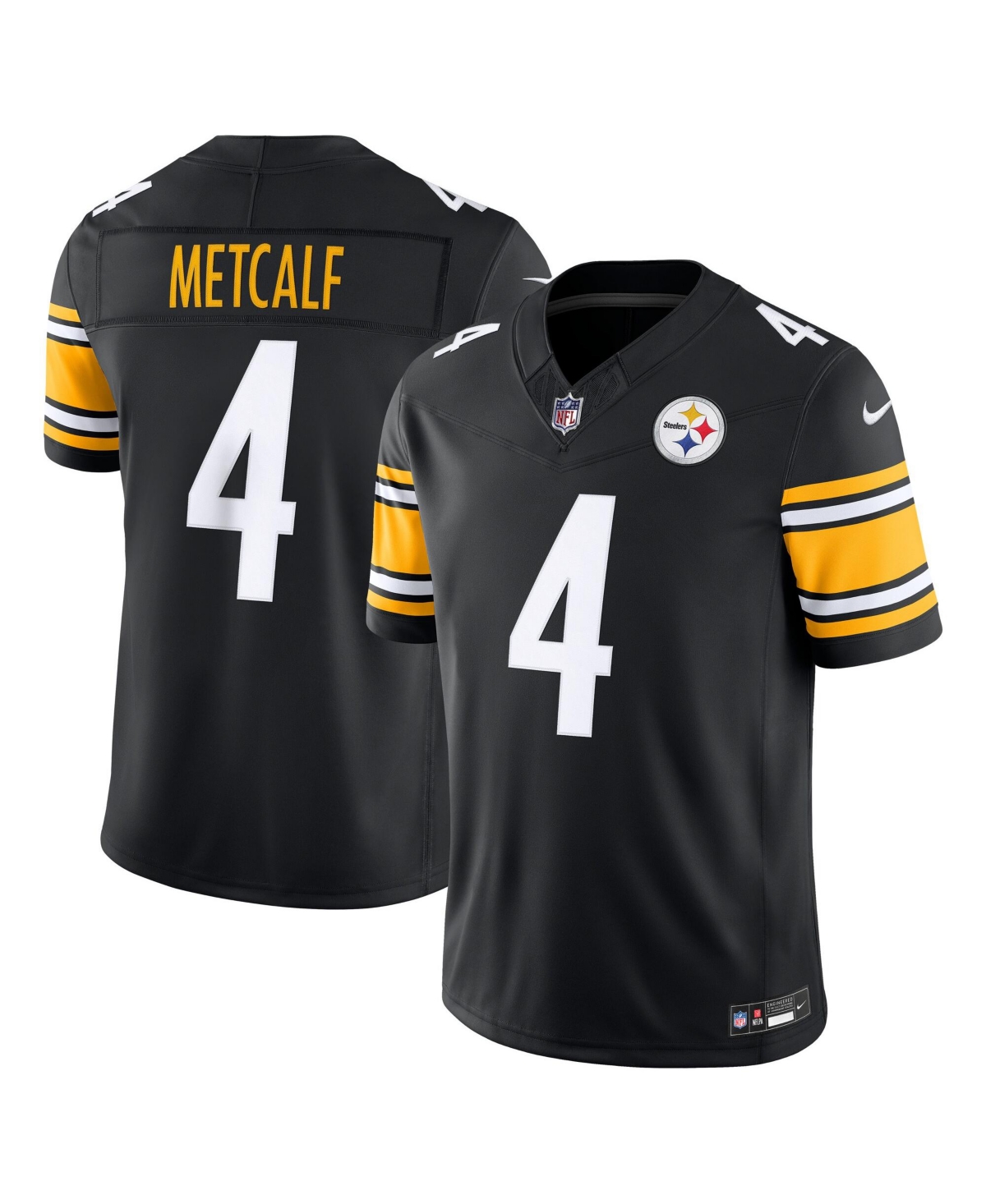 Click here for Nike Mens Dk Metcalf Black Pittsburgh Steelers Vap... prices