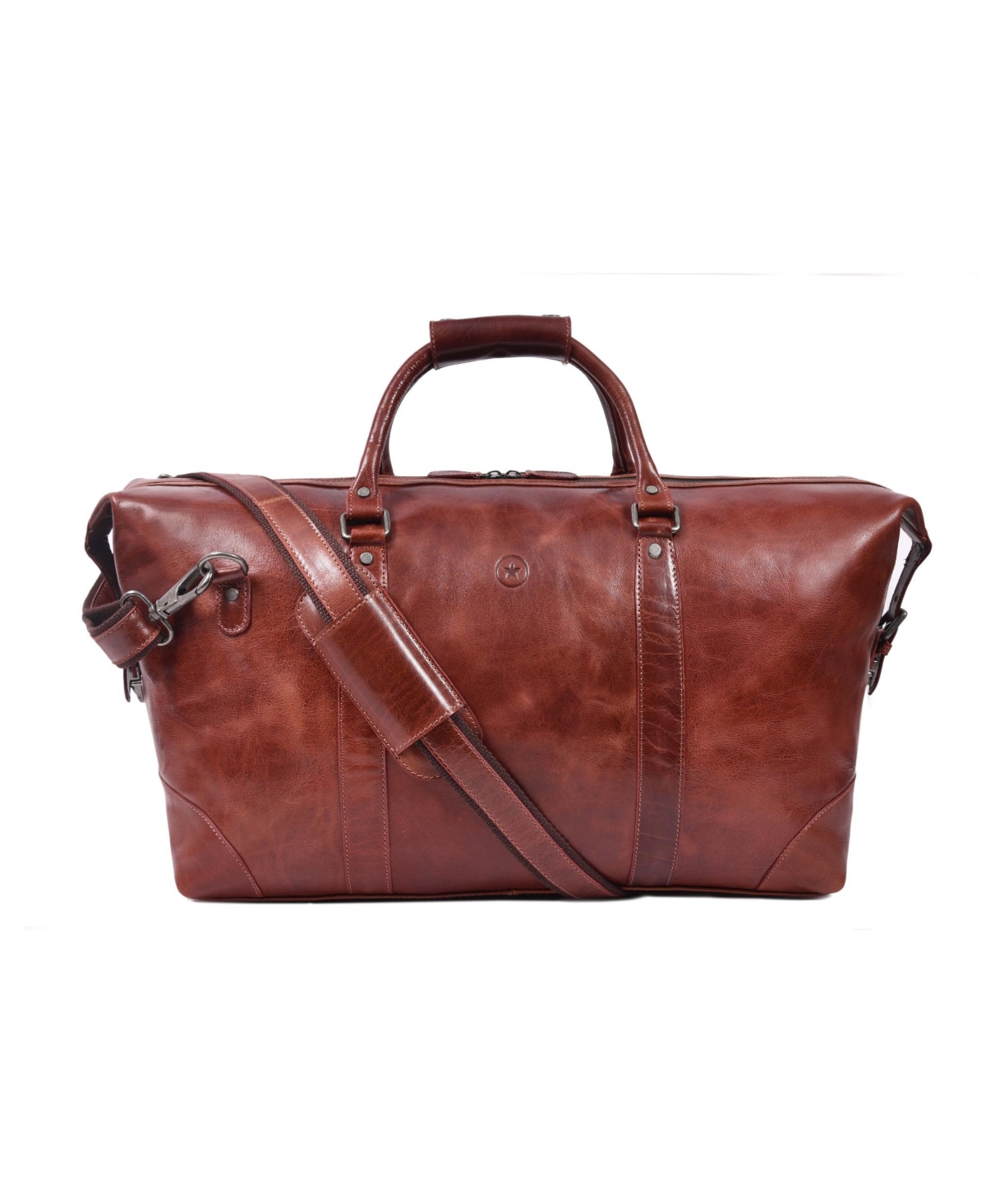 Click here for Aaron Leather Goods Full-Grain Leather Travel Duff... prices