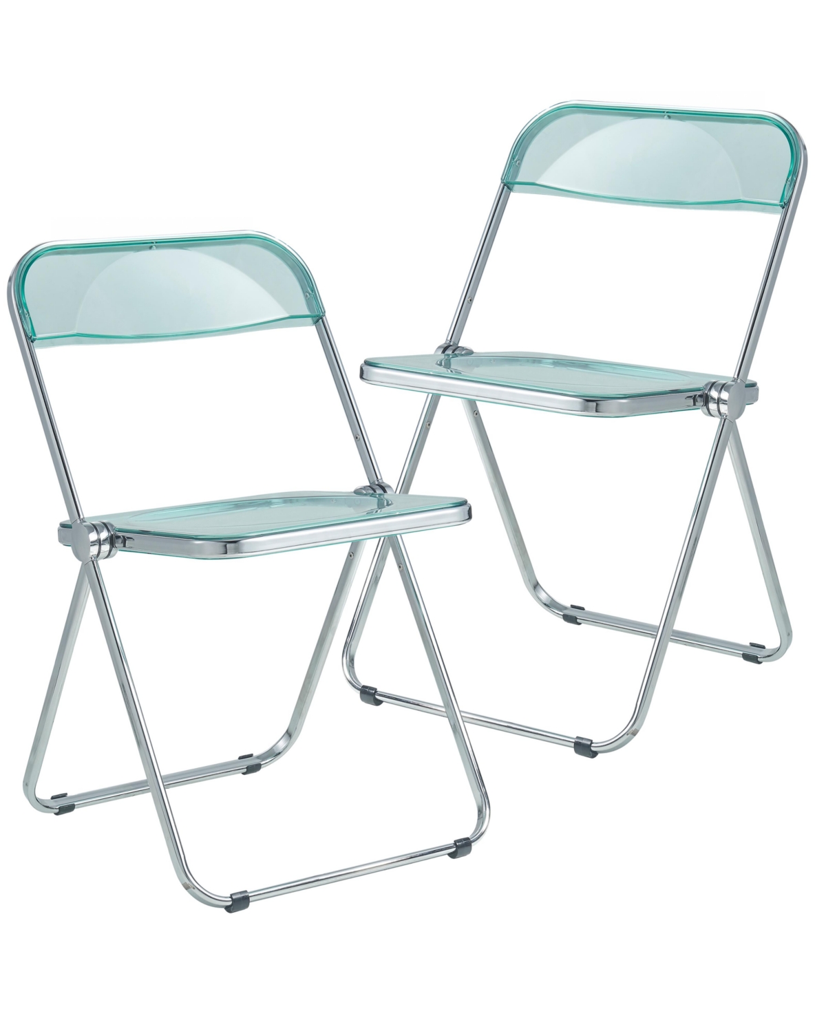 Click here for LeisureMod Lawrence Acrylic Folding Chair With Met... prices