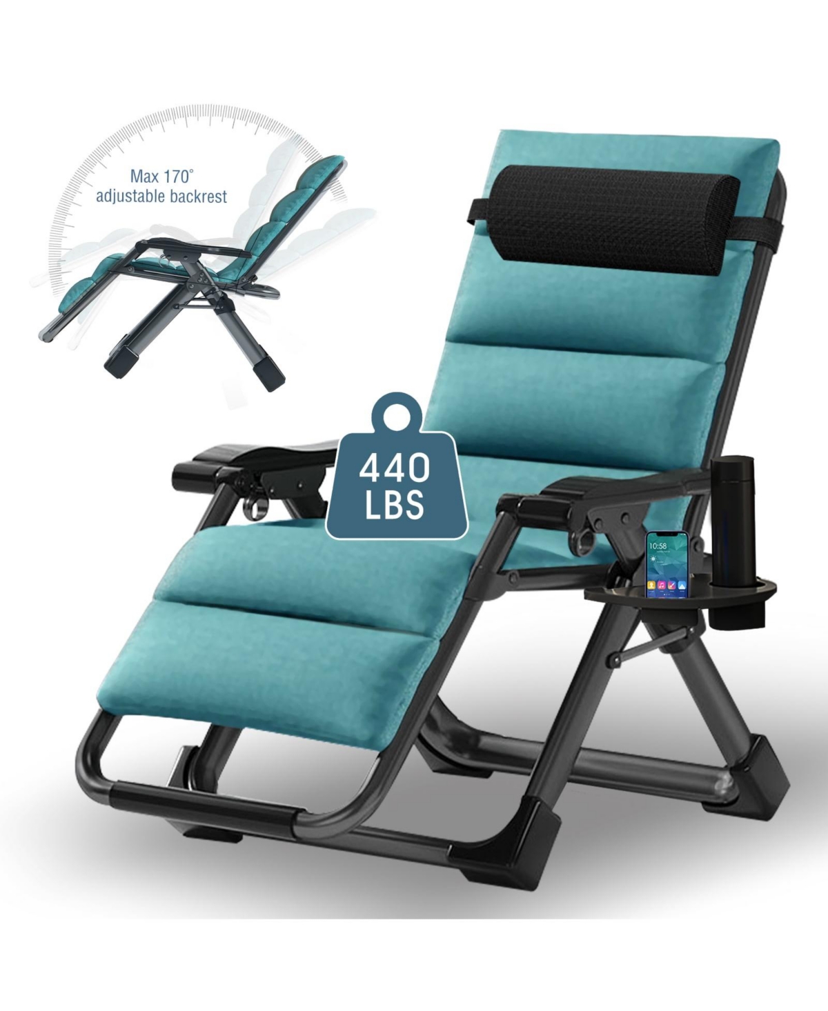 Click here for Aboron Zero Gravity Chair  Folding Portable Reclin... prices