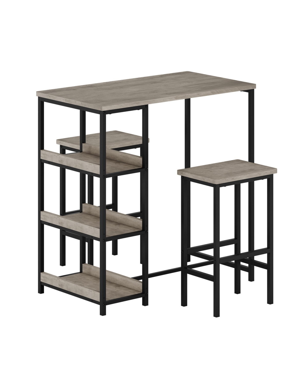 Click here for gaomon Space-Saving 3-Piece Dining Set Bar Height... prices