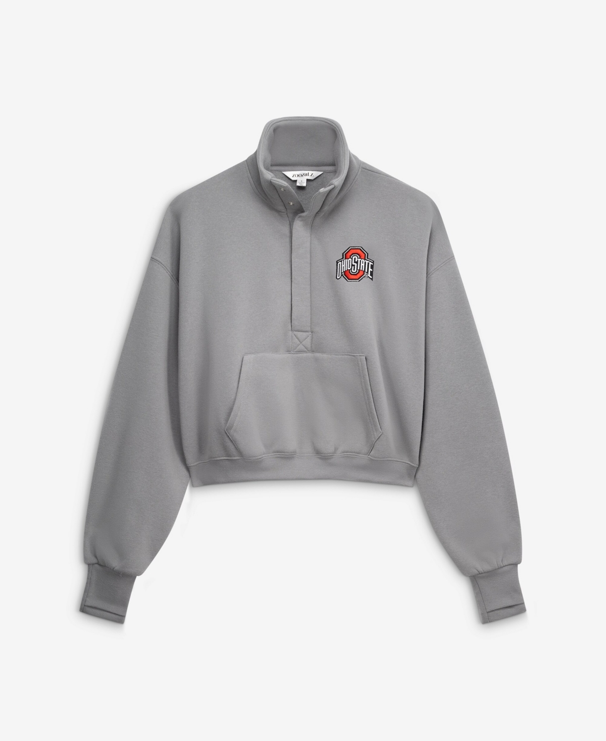 Click here for ZooZatz Womens Gray Ohio State Buckeyes Cropped Po... prices