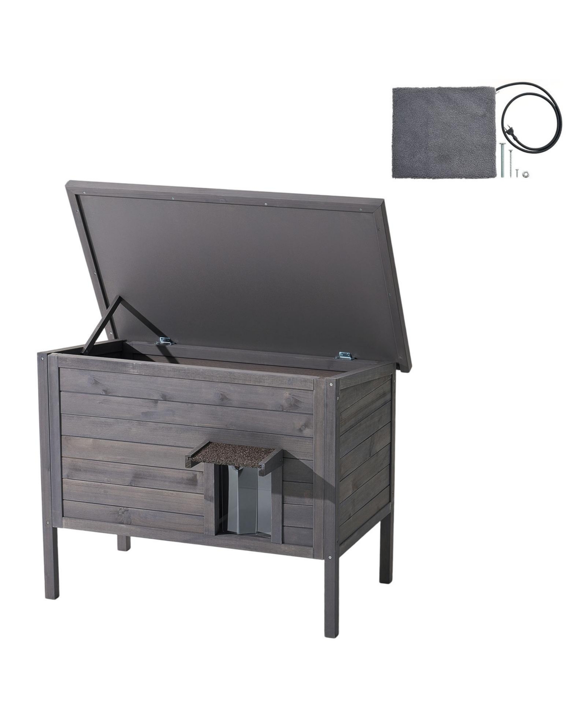 Click here for Vevor Heated Cat House Outdoor Feral Cat Shelter w... prices